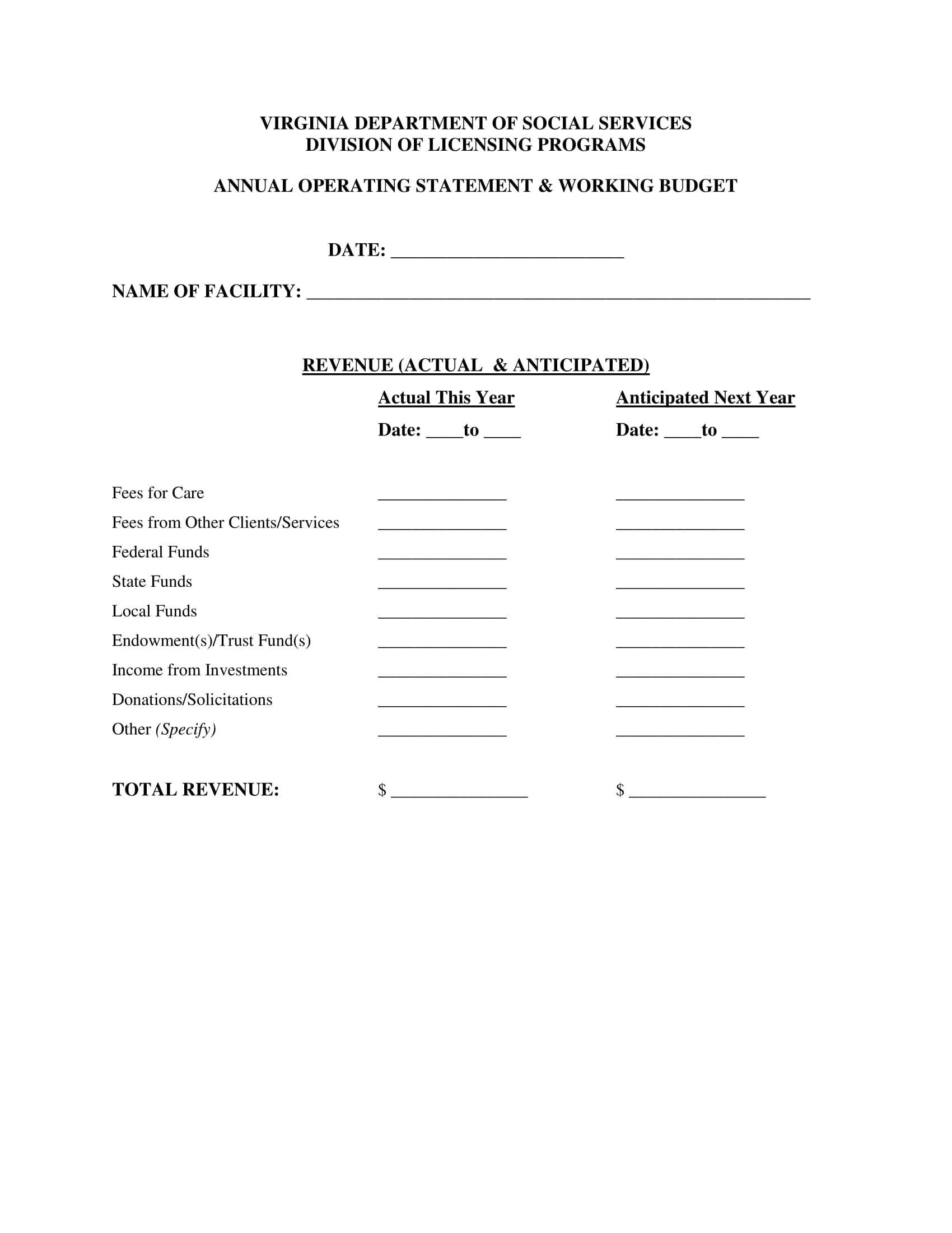 FREE 13+ Operating Statement Forms in PDF | MS Word