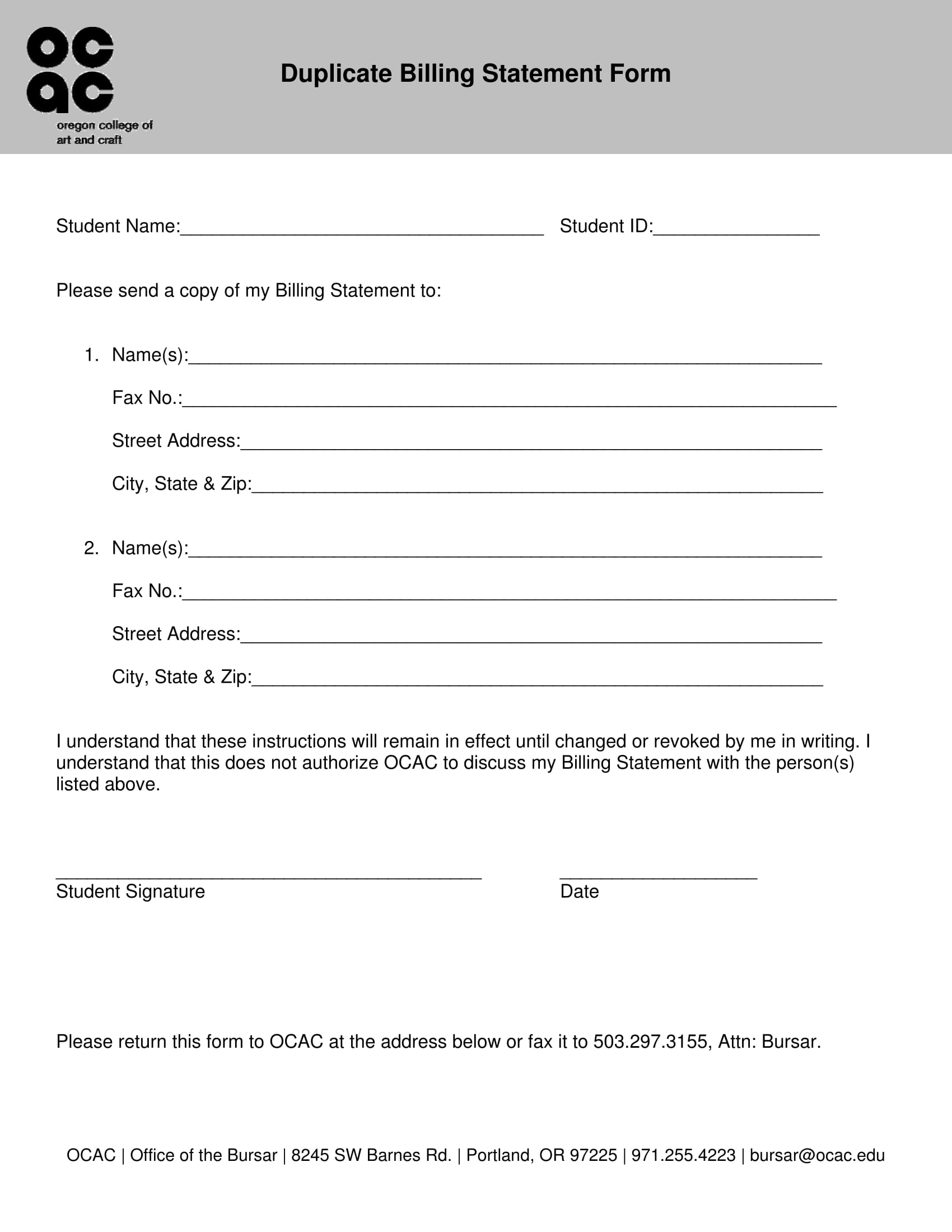 FREE 18+ Billing Statement Form Samples, PDF, MS Word, Google Docs