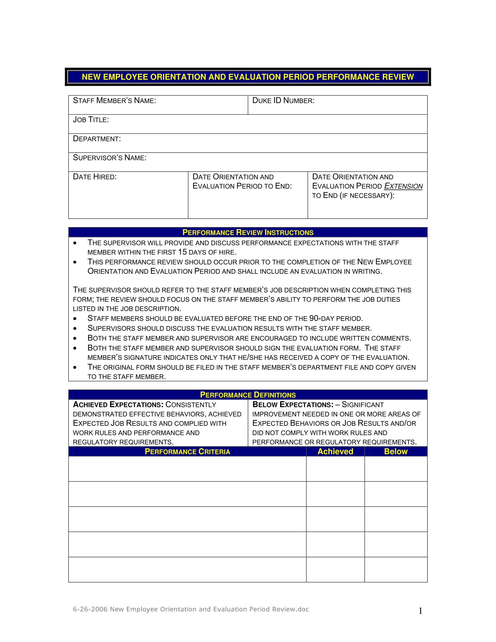 FREE 14+ Review Forms for Staff in PDF | MS Word