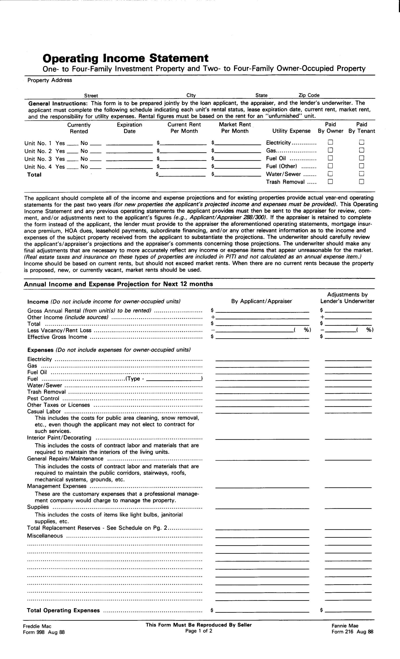 FREE 13+ Operating Statement Forms in PDF | MS Word