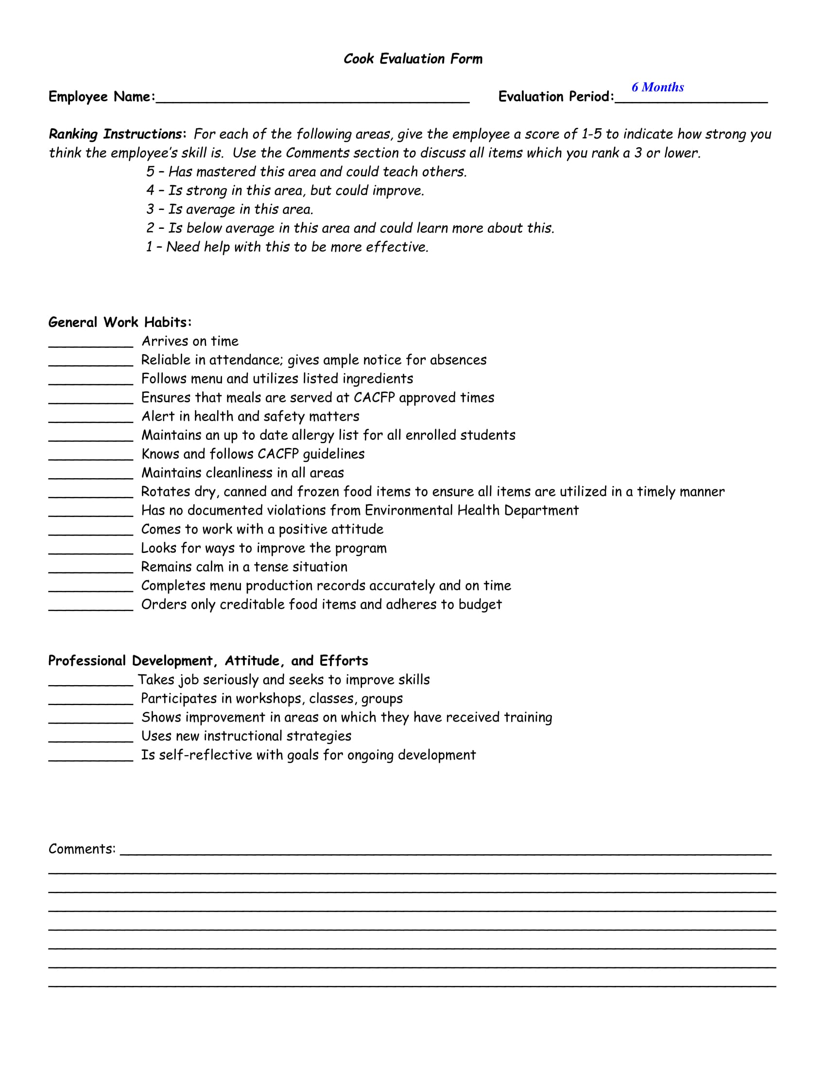 FREE 18+ Food Evaluation Form Samples, PDF, MS Word, Google Docs
