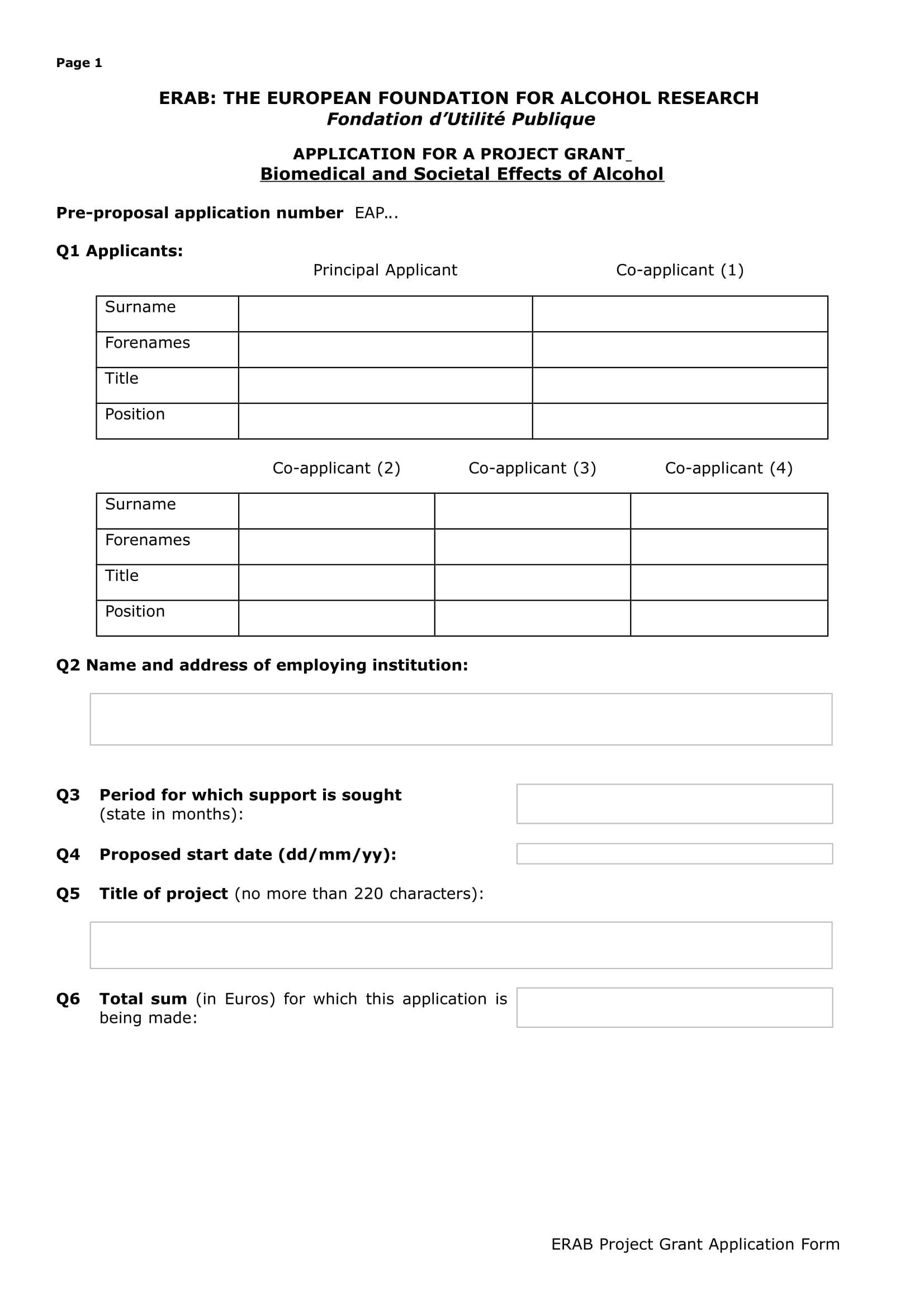 FREE 14 Grant Review Forms In MS Word PDF