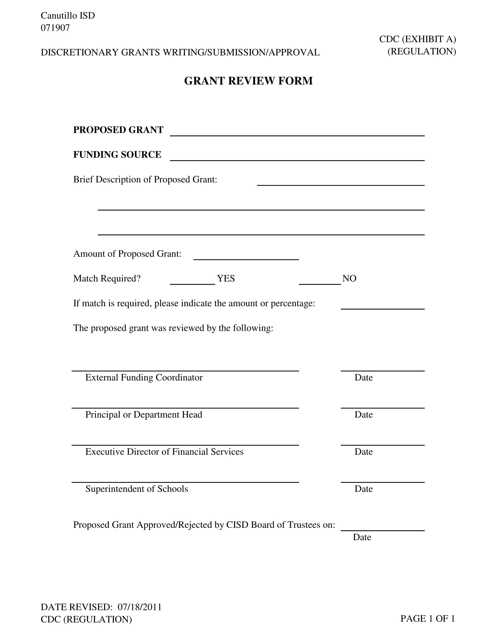 FREE 14 + Grant Review Forms in MS Word | PDF