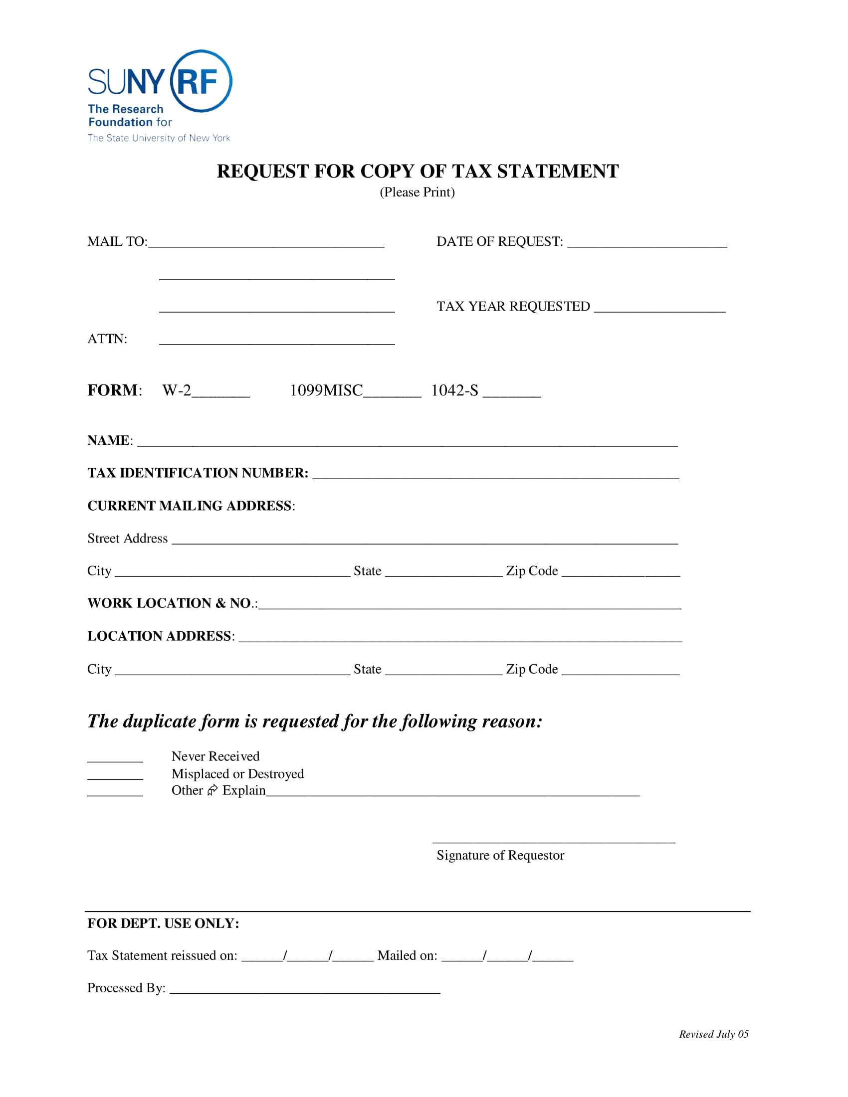 FREE 14+ Tax Statement Forms in PDF | MS Word