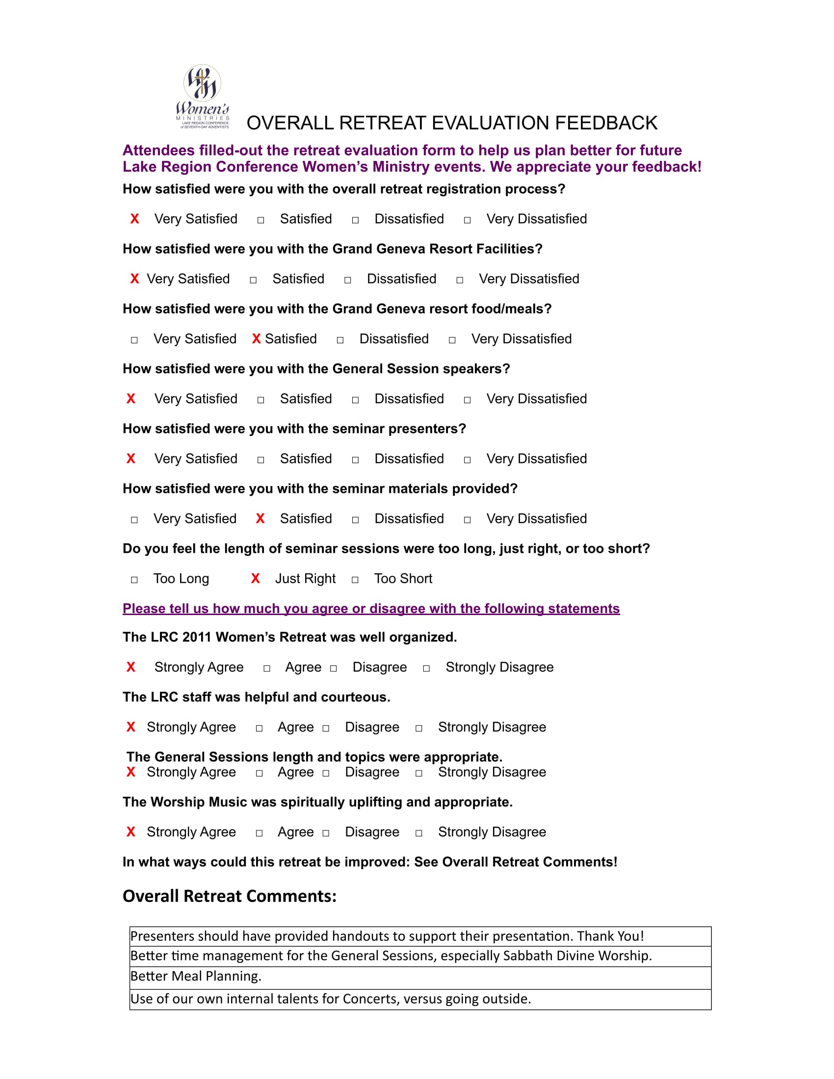 FREE 14+ Retreat Evaluation Forms in PDF