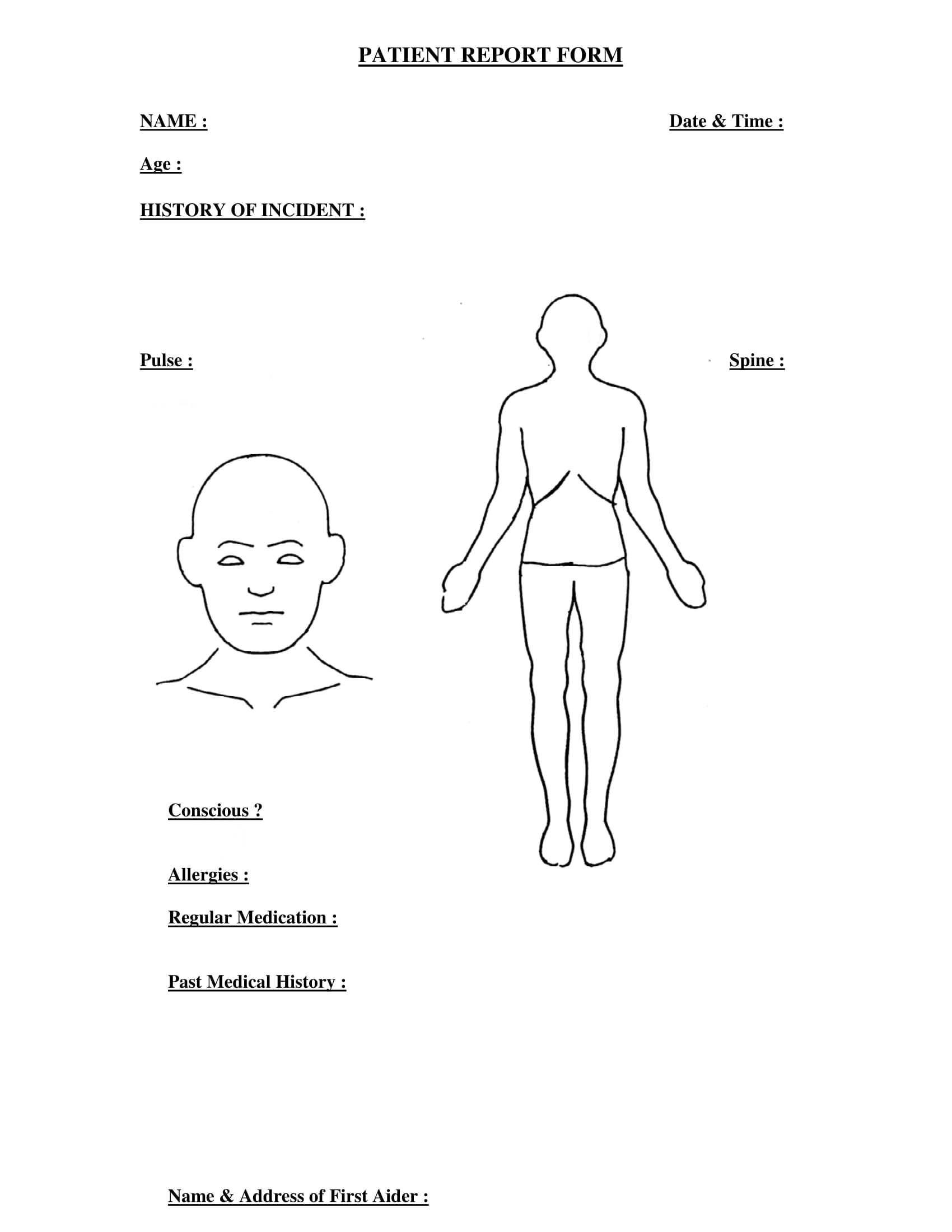 FREE 16+ Patient Report Form Samples, PDF, MS Word, Google Docs