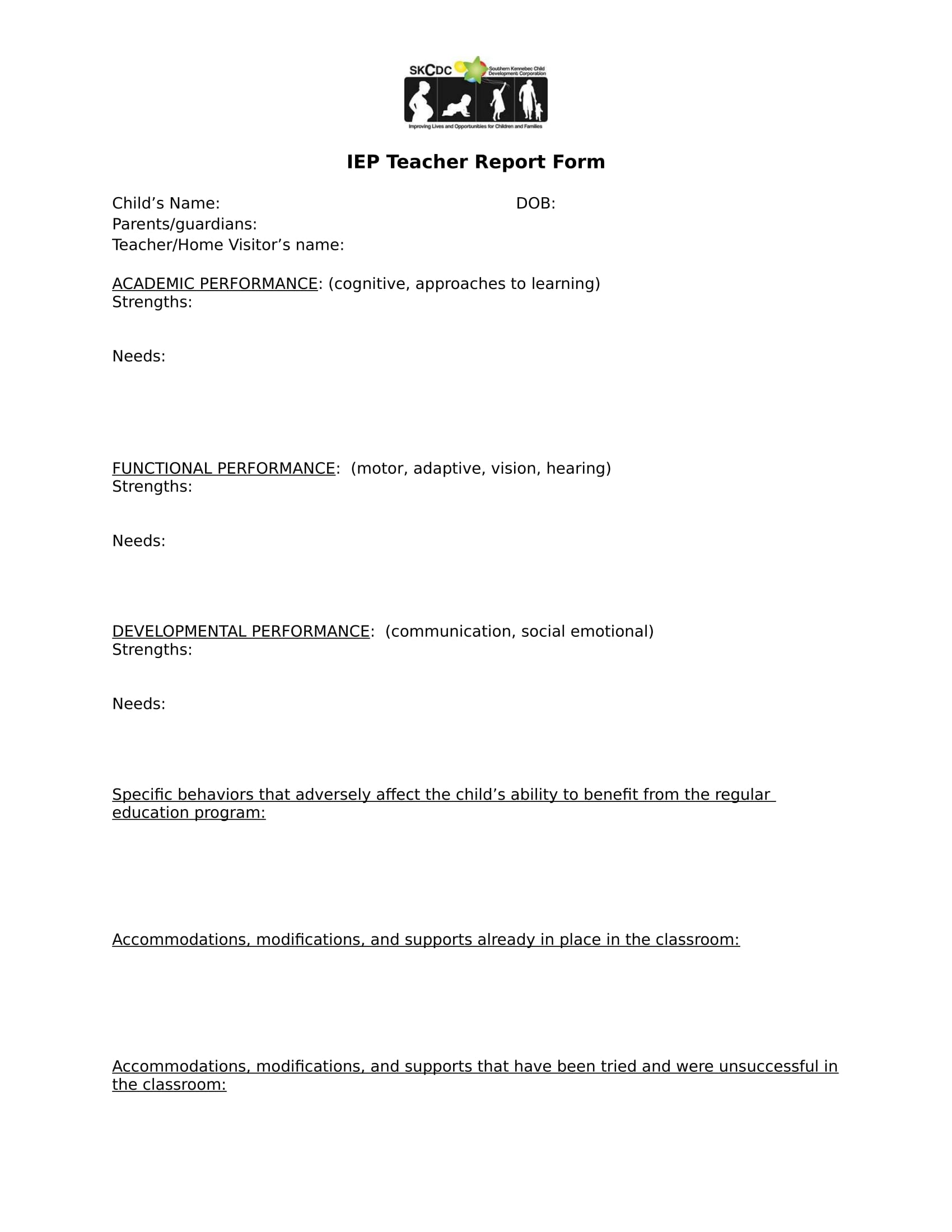 FREE 14+ Teacher Report Forms in PDF