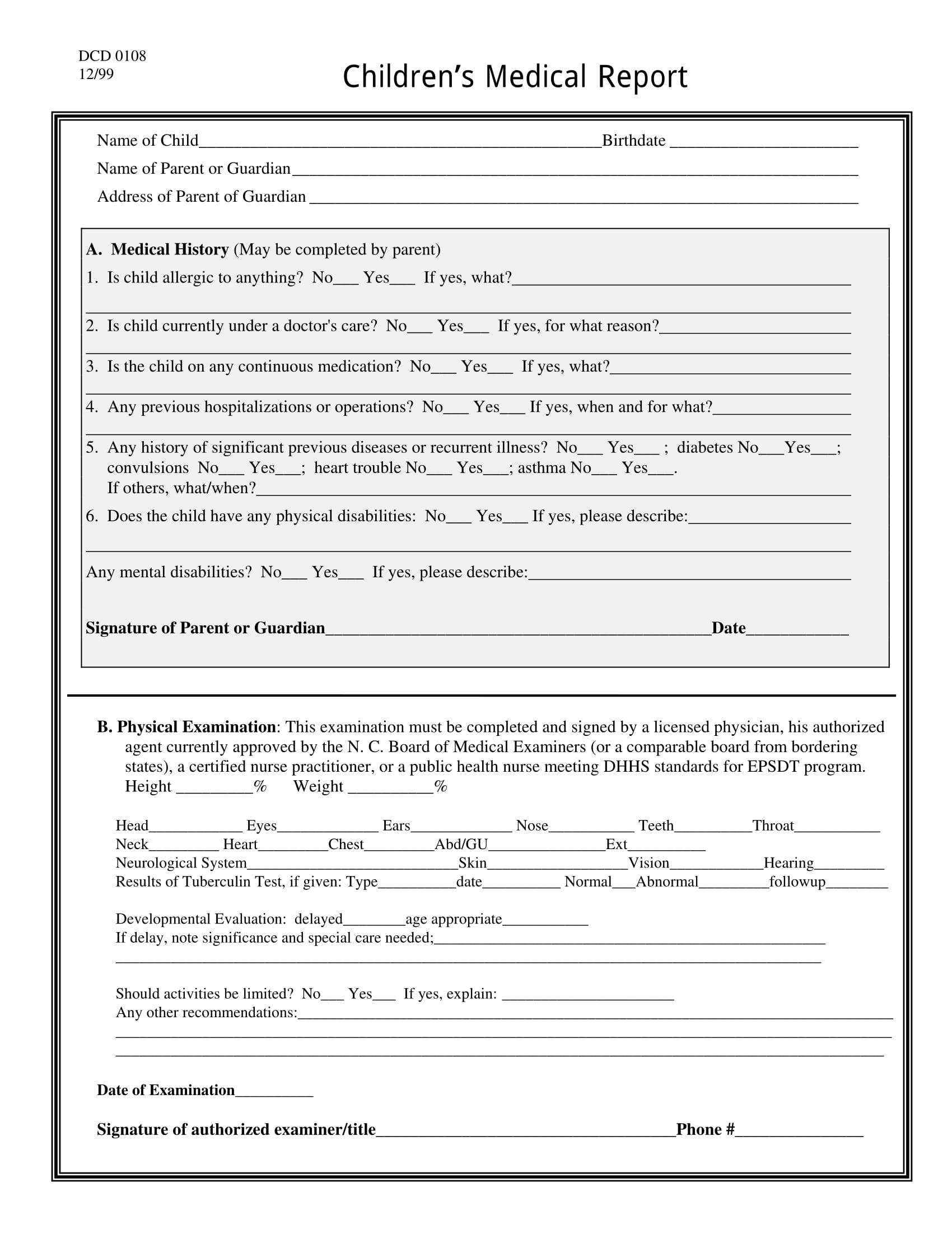 FREE 15+ Medical Report Forms in PDF | MS Word