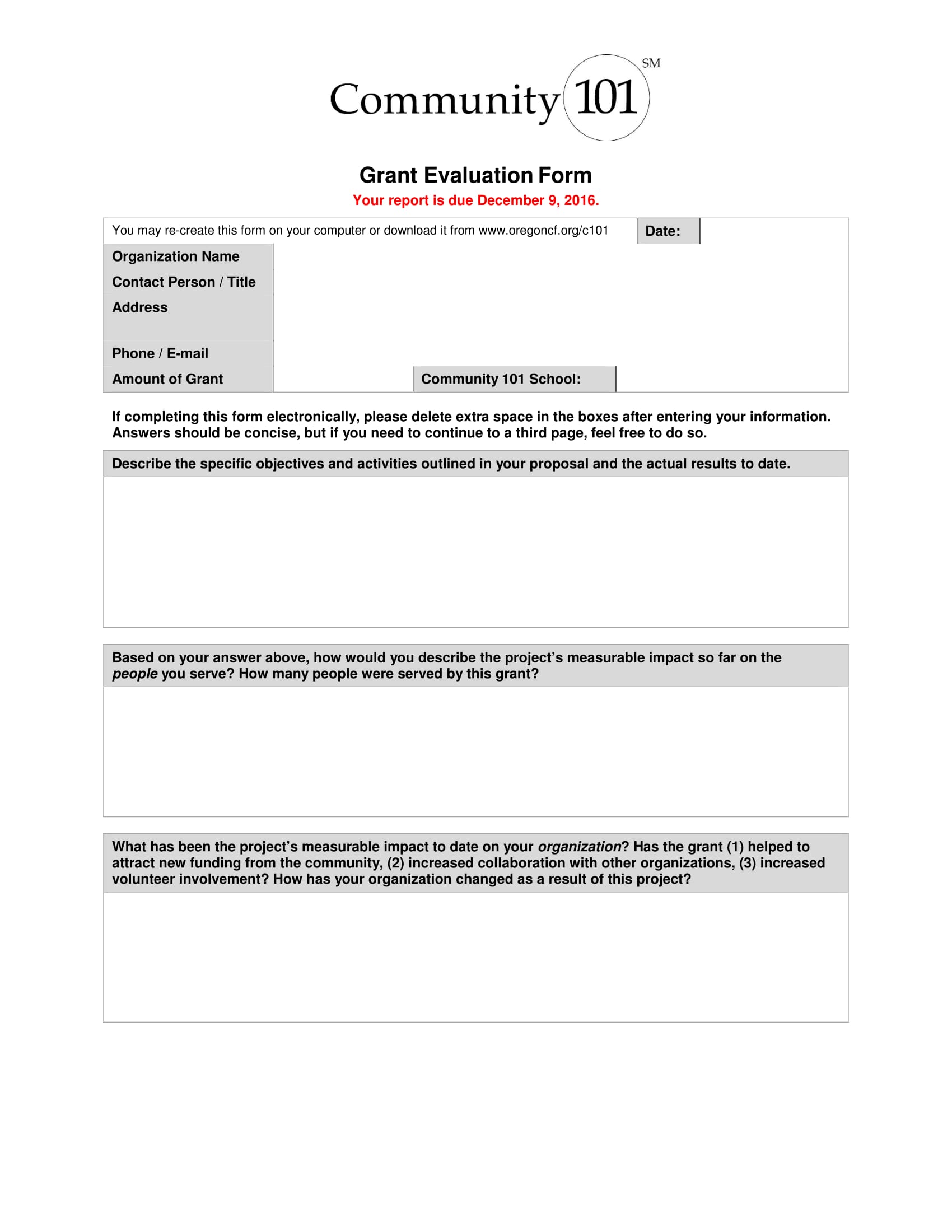 FREE 15+ Grant Evaluation Forms in PDF | MS Word
