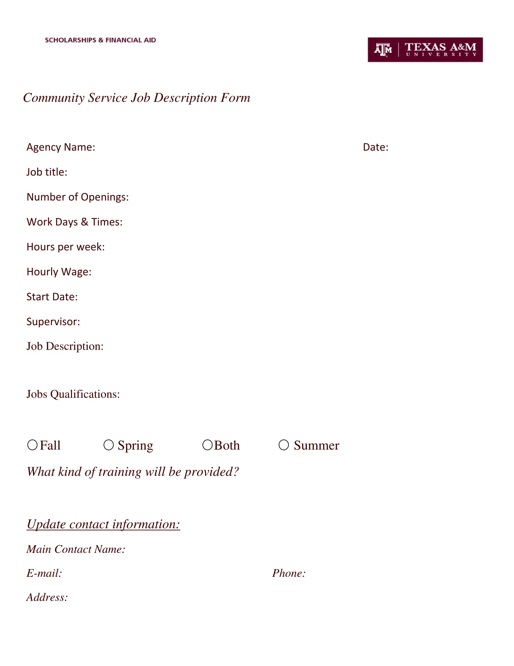 FREE 19+ Job Description Form Samples, PDF, MS Word, Google Docs