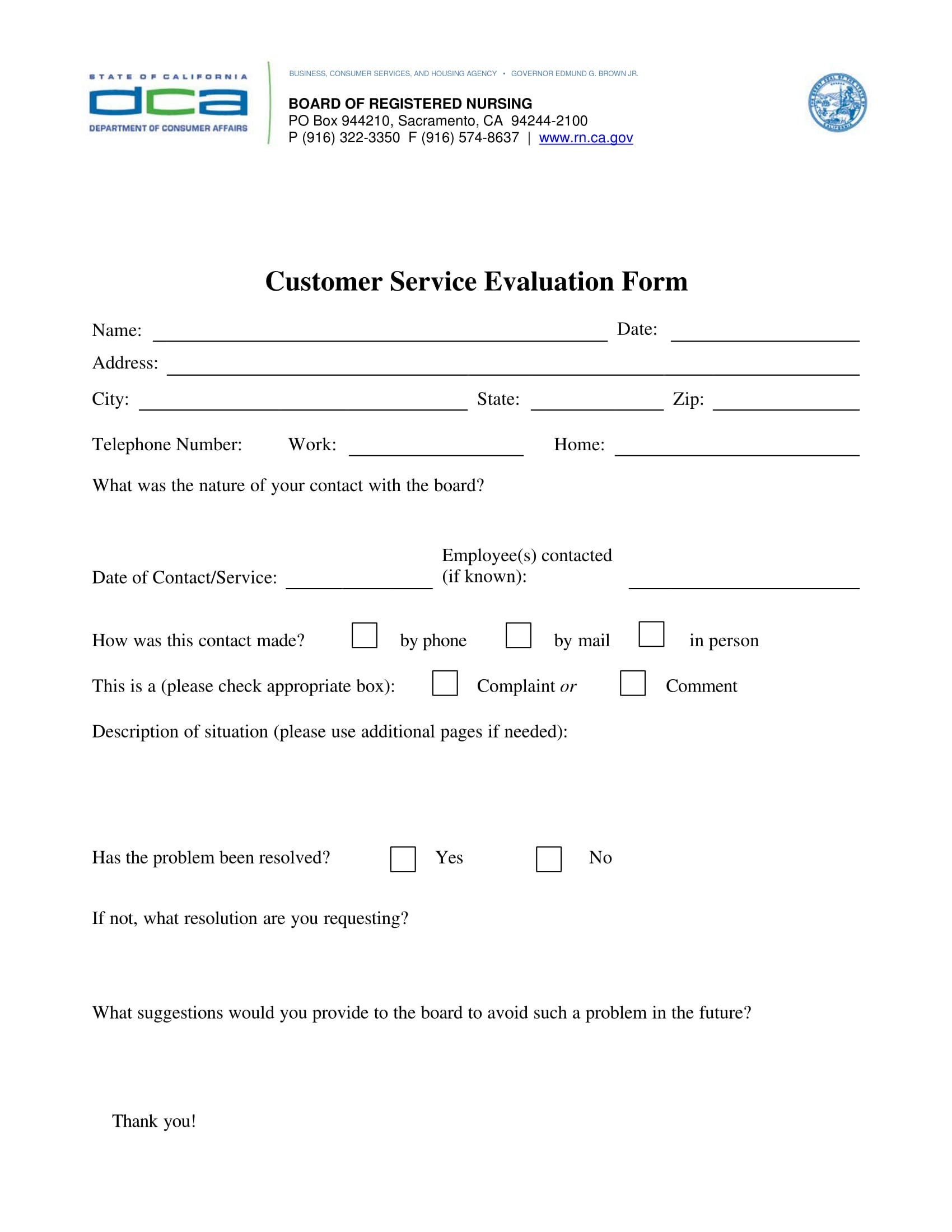 FREE 18+ Customer Service Evaluation Form Samples, PDF, MS Word, Google ...