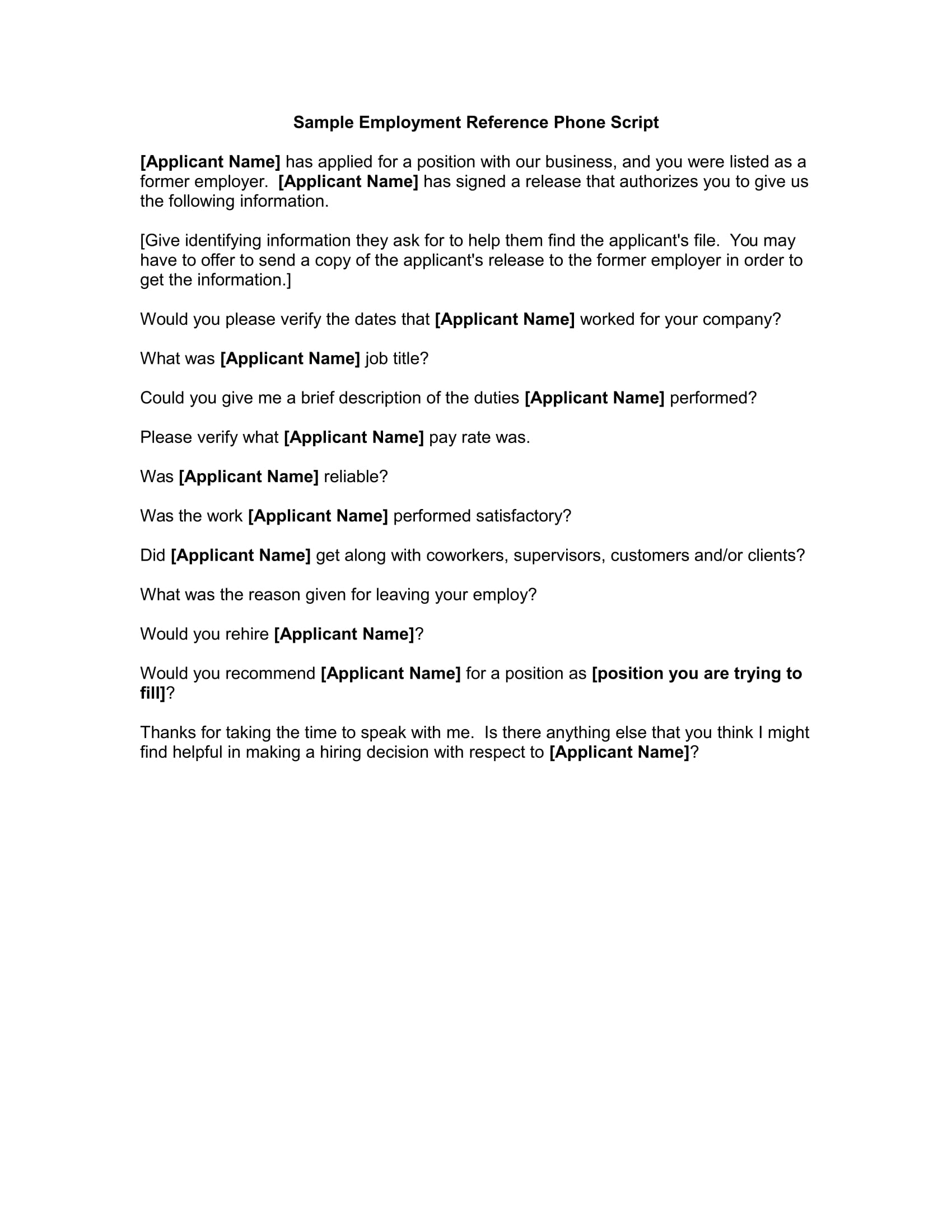 FREE 14+ Reference Phone Script Forms in PSD | PDF