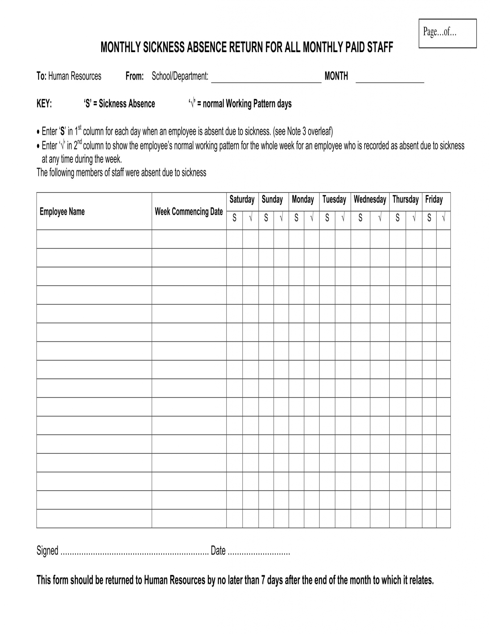 FREE 18+ Staff Absence Form Samples, PDF, MS Word, Google Docs, Excel