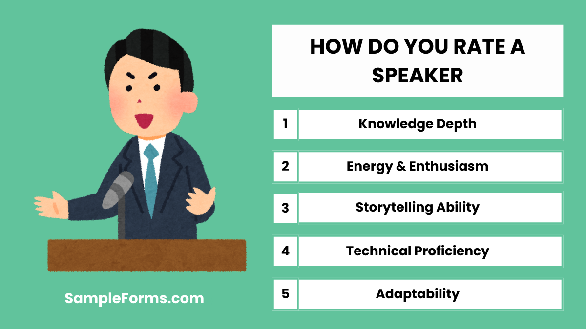 FREE 18+ Speaker Evaluation Form Samples, PDF, MS Word, Google Docs