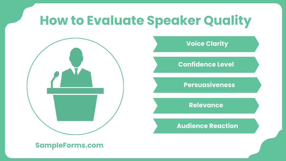 FREE 18+ Speaker Evaluation Form Samples, PDF, MS Word, Google Docs