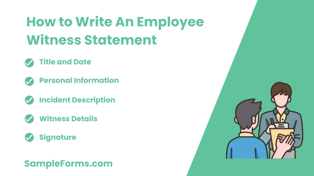FREE 17+ Employee Witness Statement Form Samples, PDF, MS Word, Google Docs