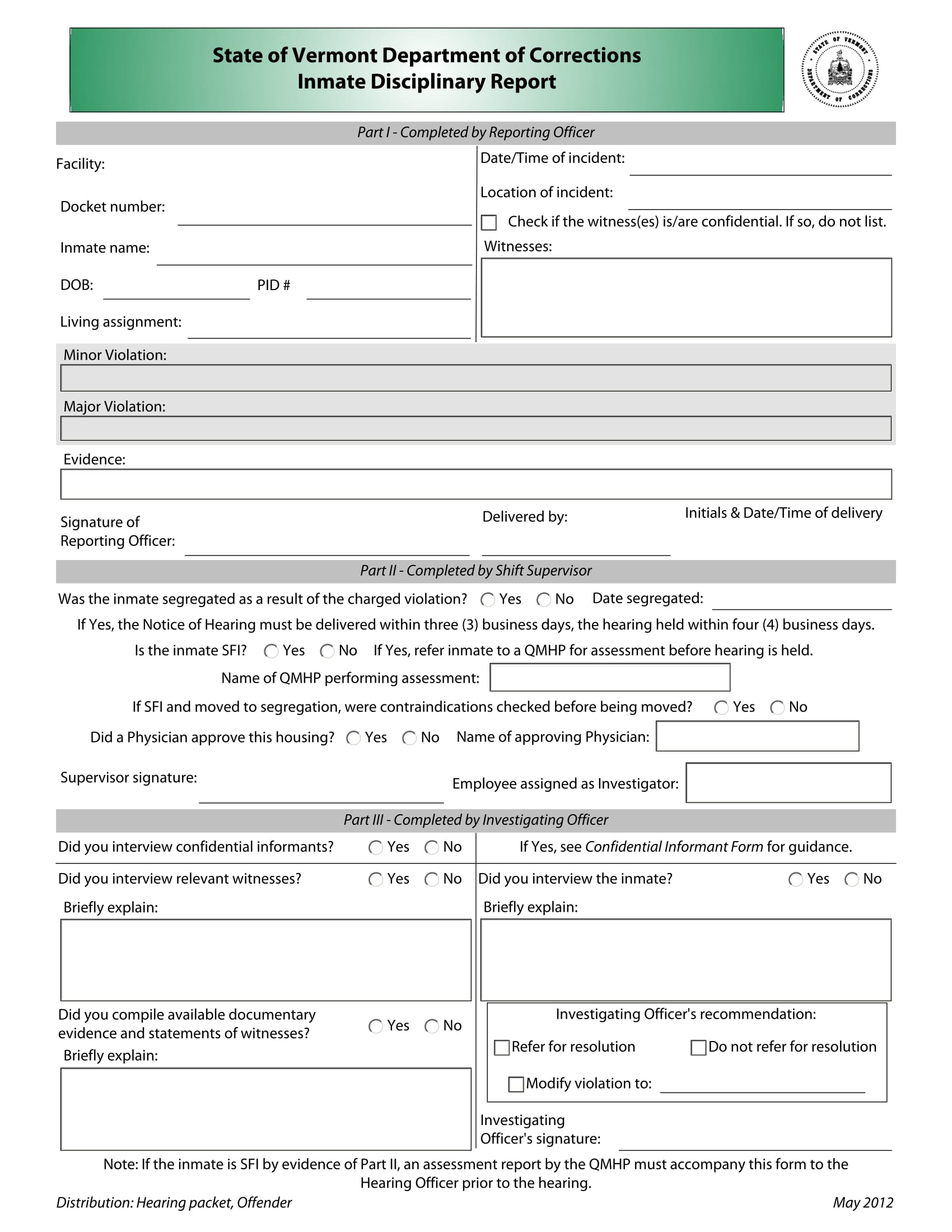 FREE 17 Disciplinary Report Forms In MS Word PDF Google Docs 