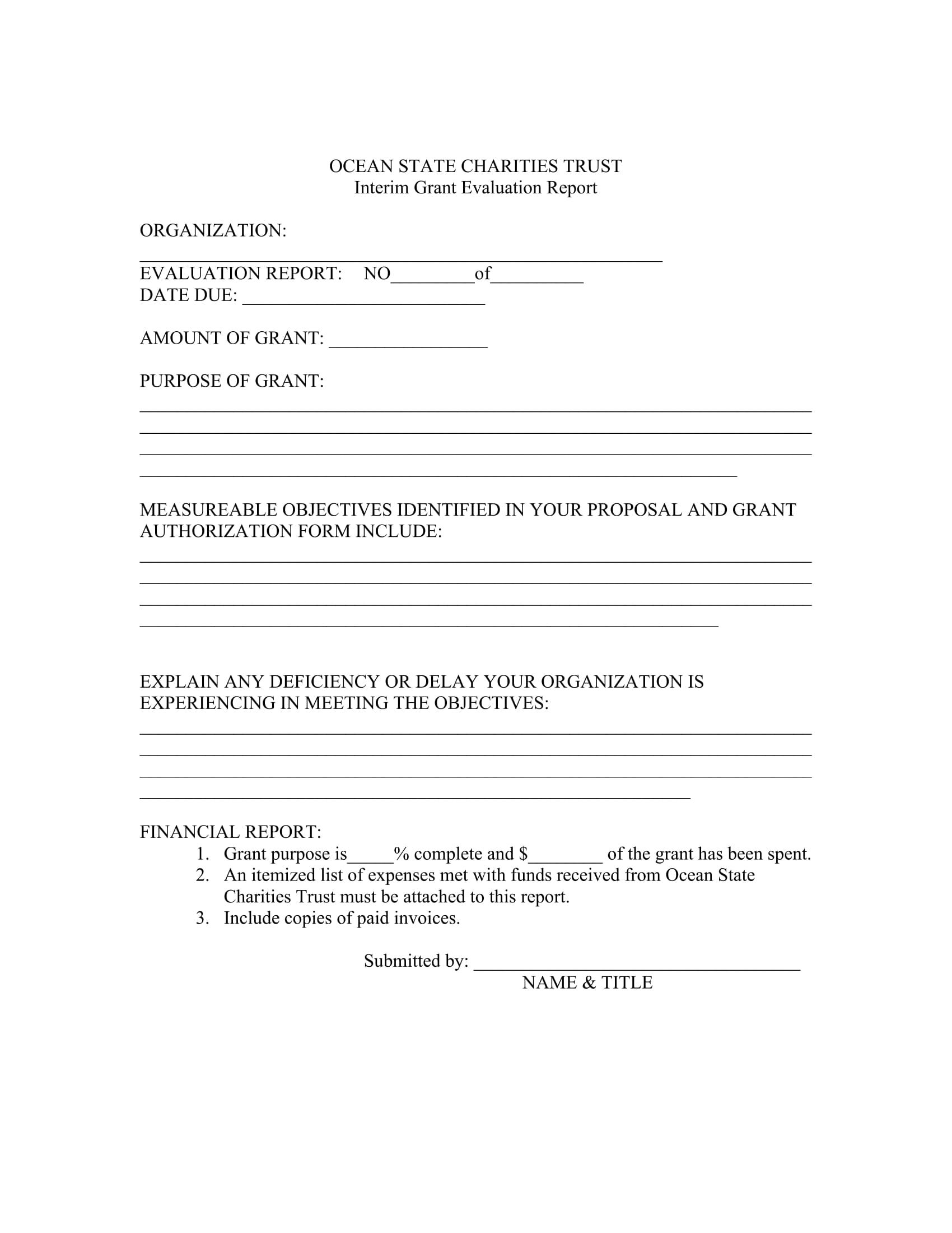 FREE 15+ Grant Evaluation Forms in PDF | MS Word