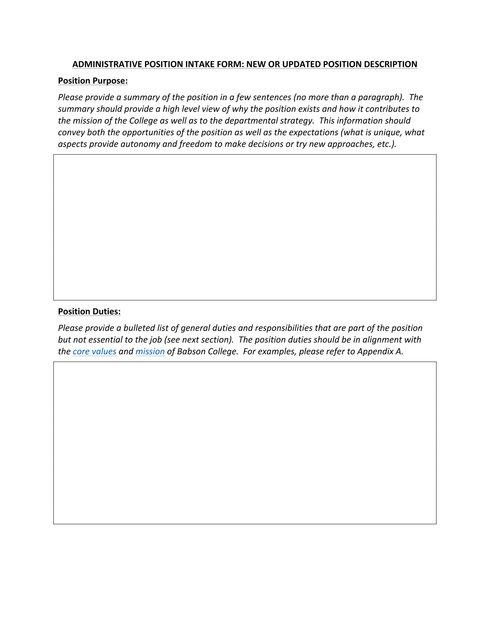 FREE 19+ Job Description Form Samples, PDF, MS Word, Google Docs