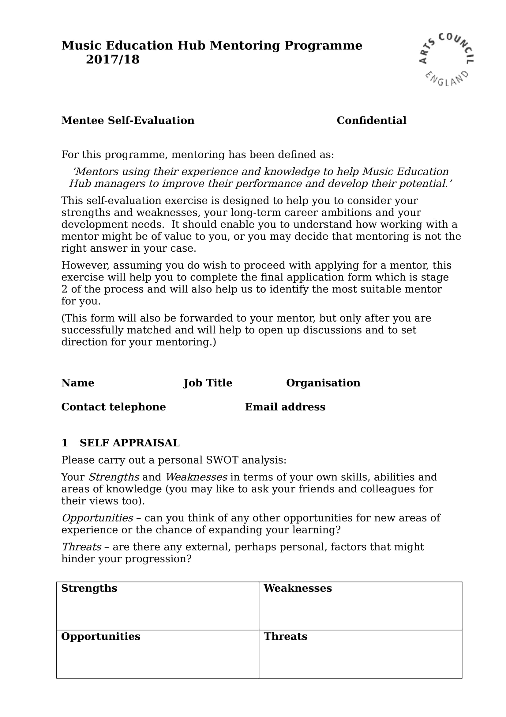 FREE 19+ Mentee Evaluation Form Samples, PDF, MS Word, Google Docs