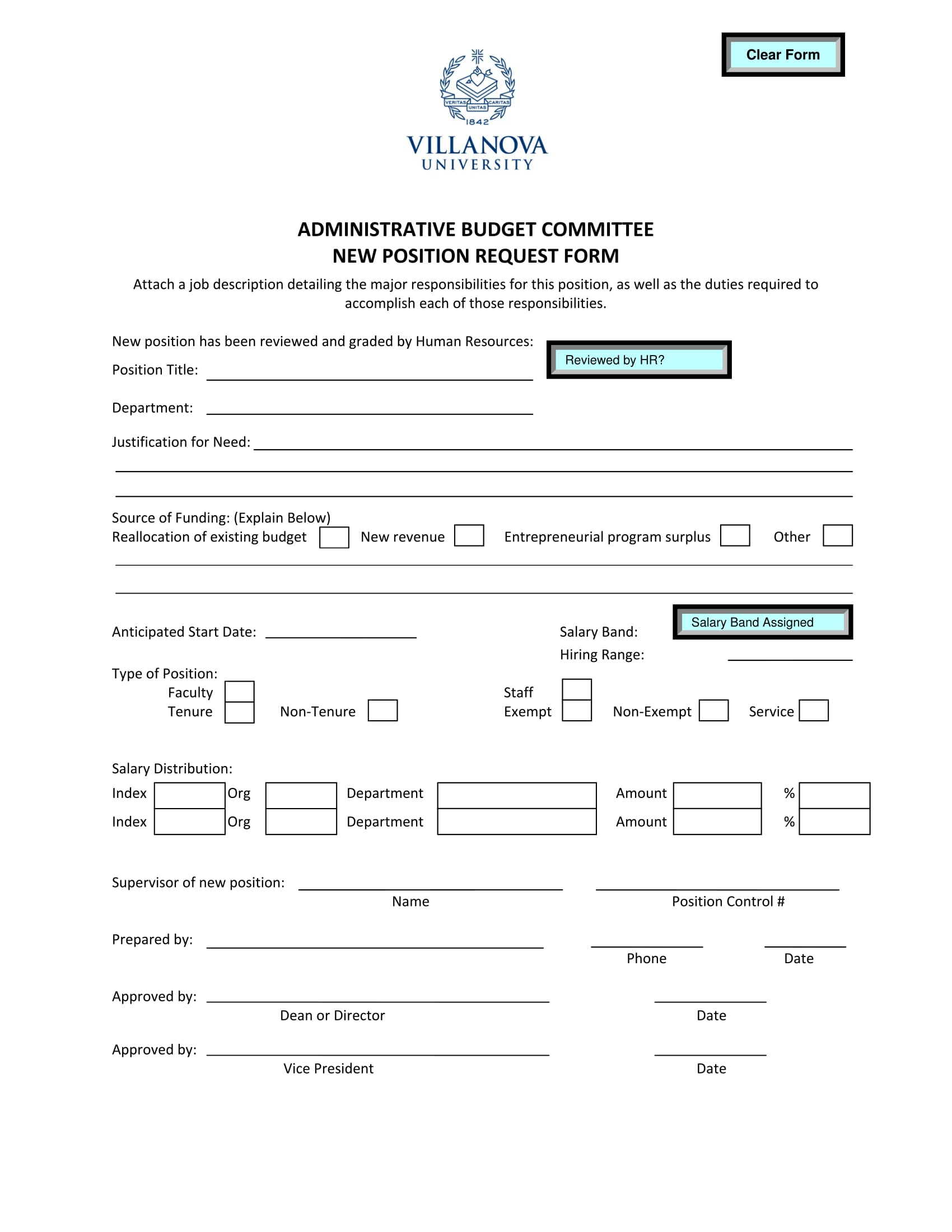 FREE 15+ Position Request Forms in PDF | MS Word