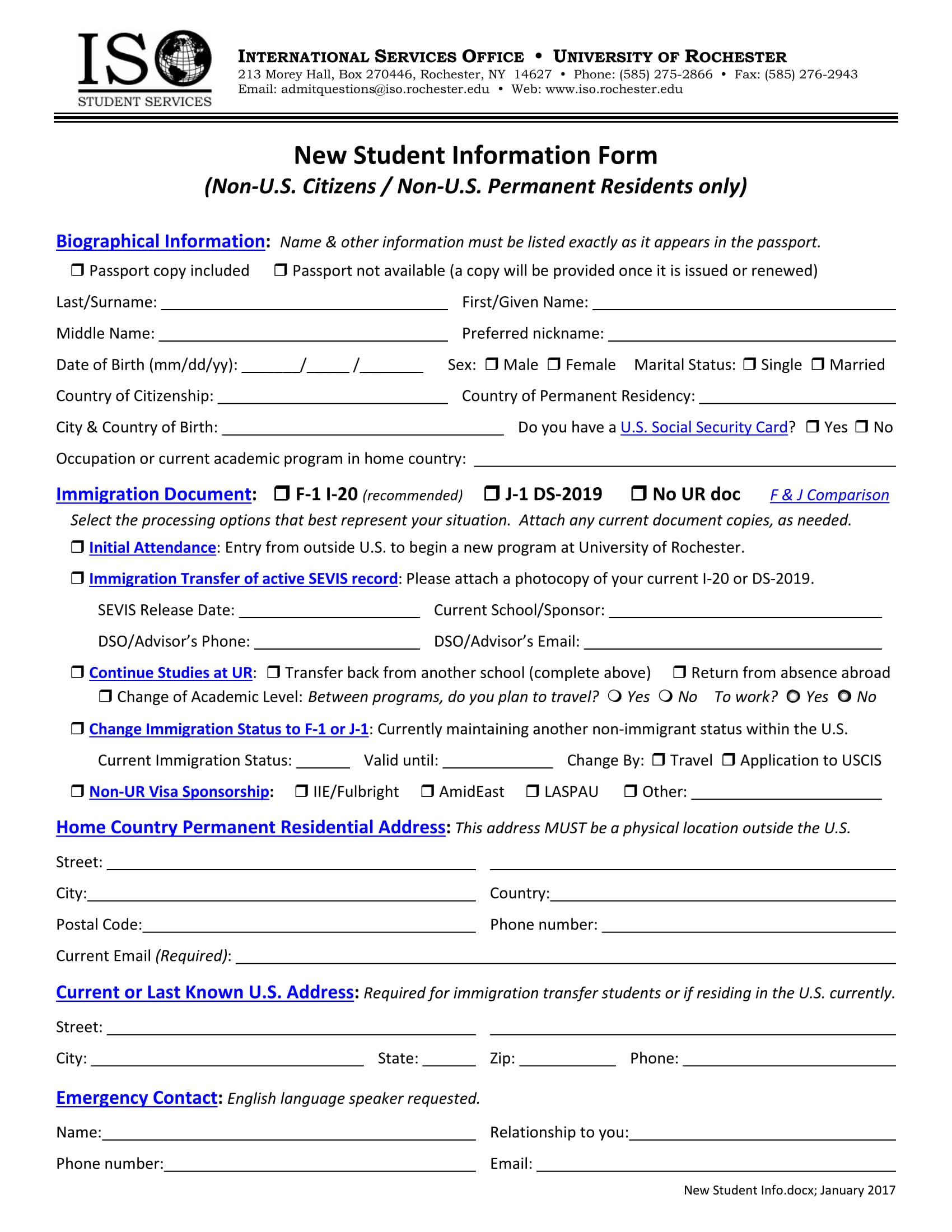 FREE 18+ Student Information Form Samples, PDF, Word, Google Docs