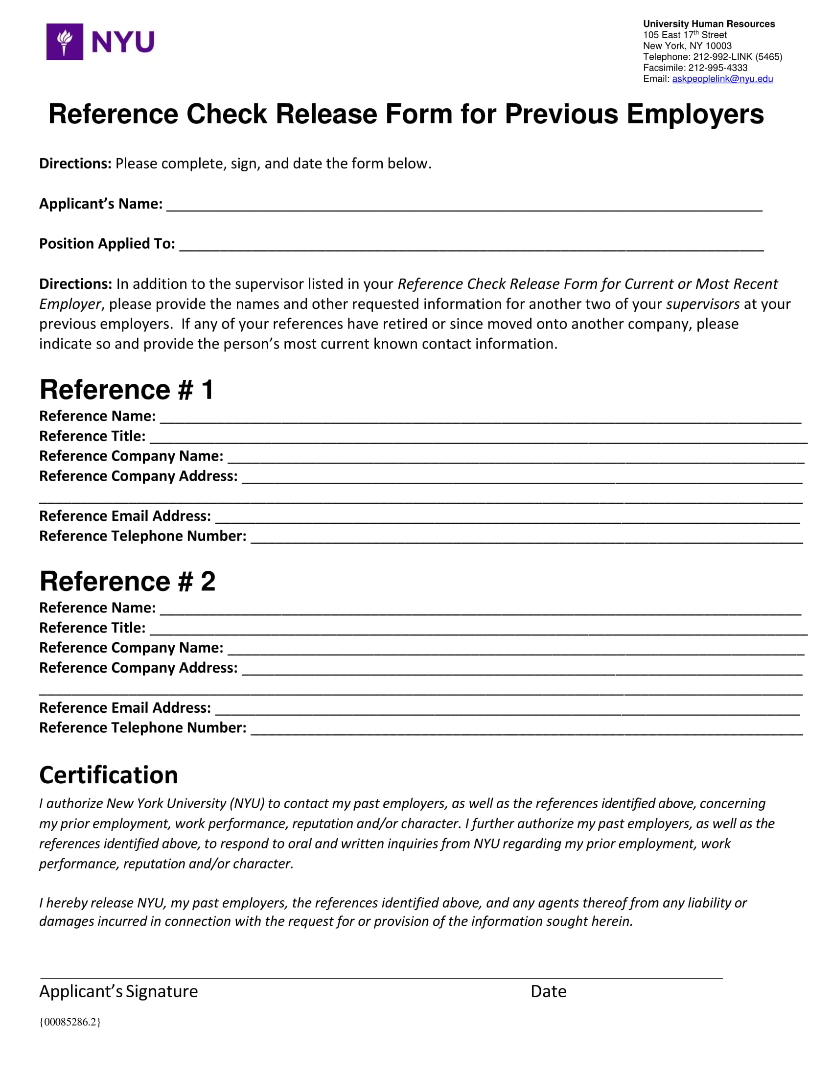 FREE 14+ Reference Request and Release Forms in MS Word | PDF