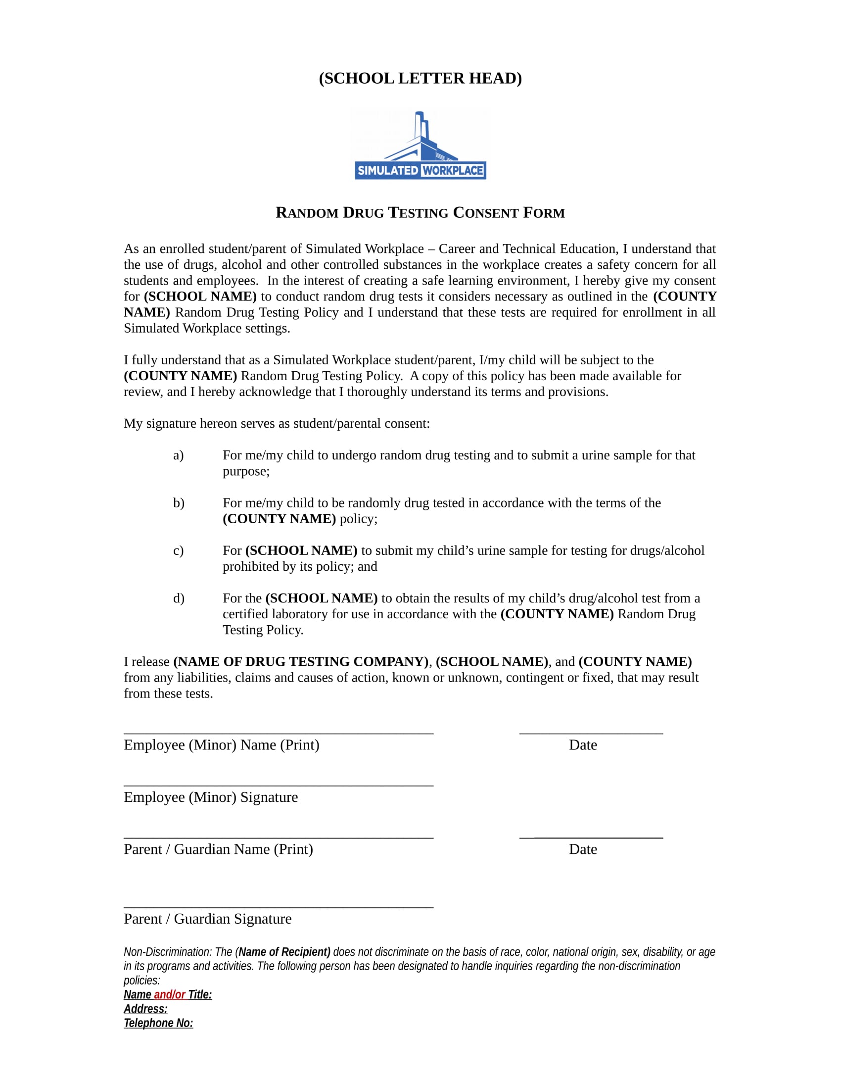 FREE 15+ Drug Testing Consent Forms in PDF | MS Word