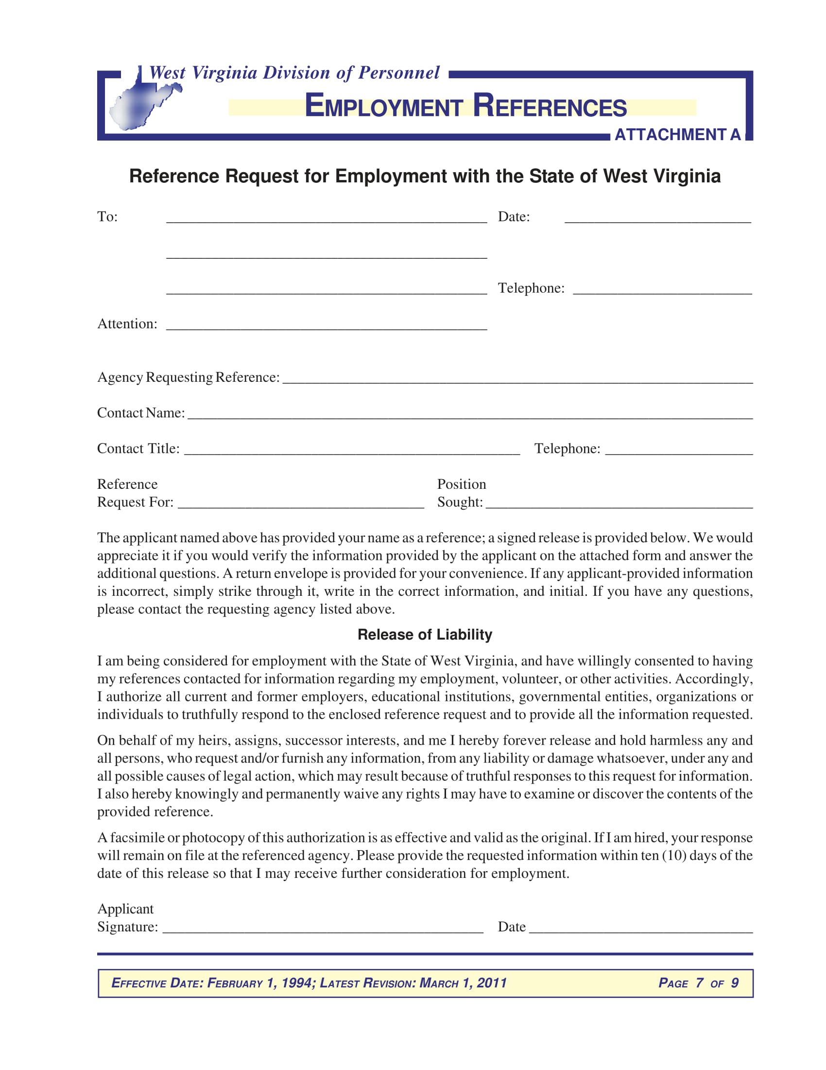 FREE 14+ Reference Request and Release Forms in MS Word | PDF