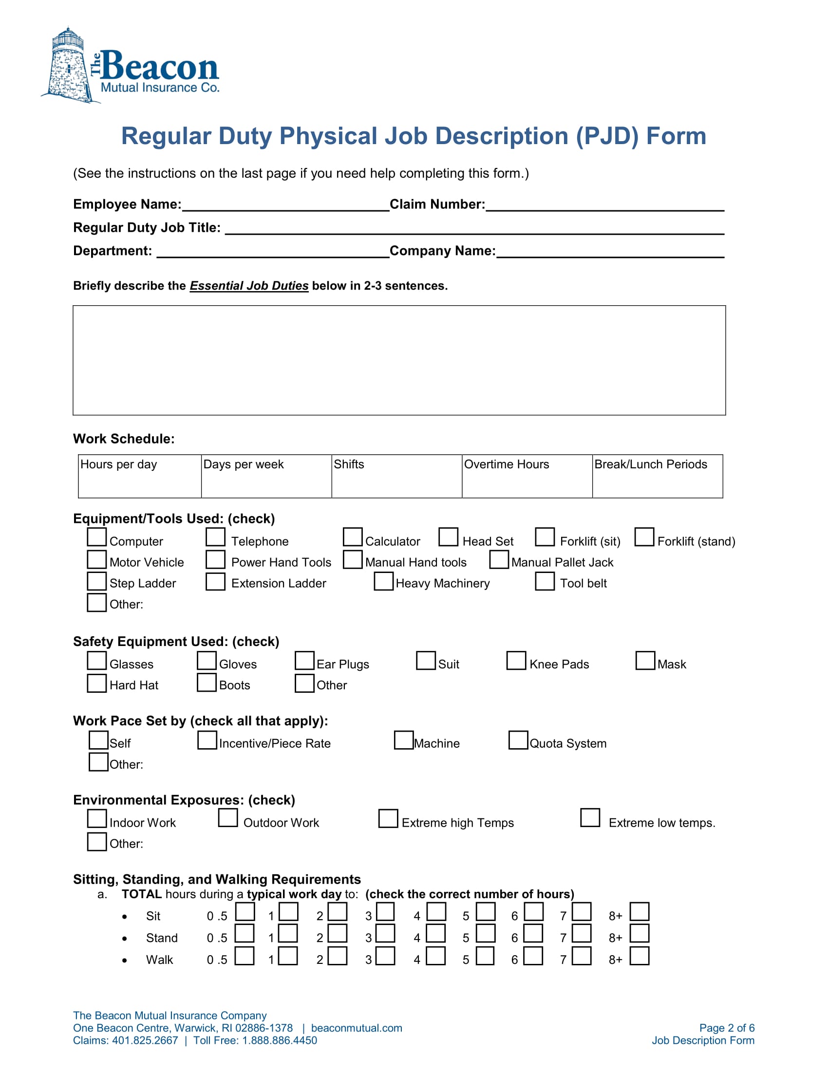 FREE 15 Job Description Forms In PDF MS Word