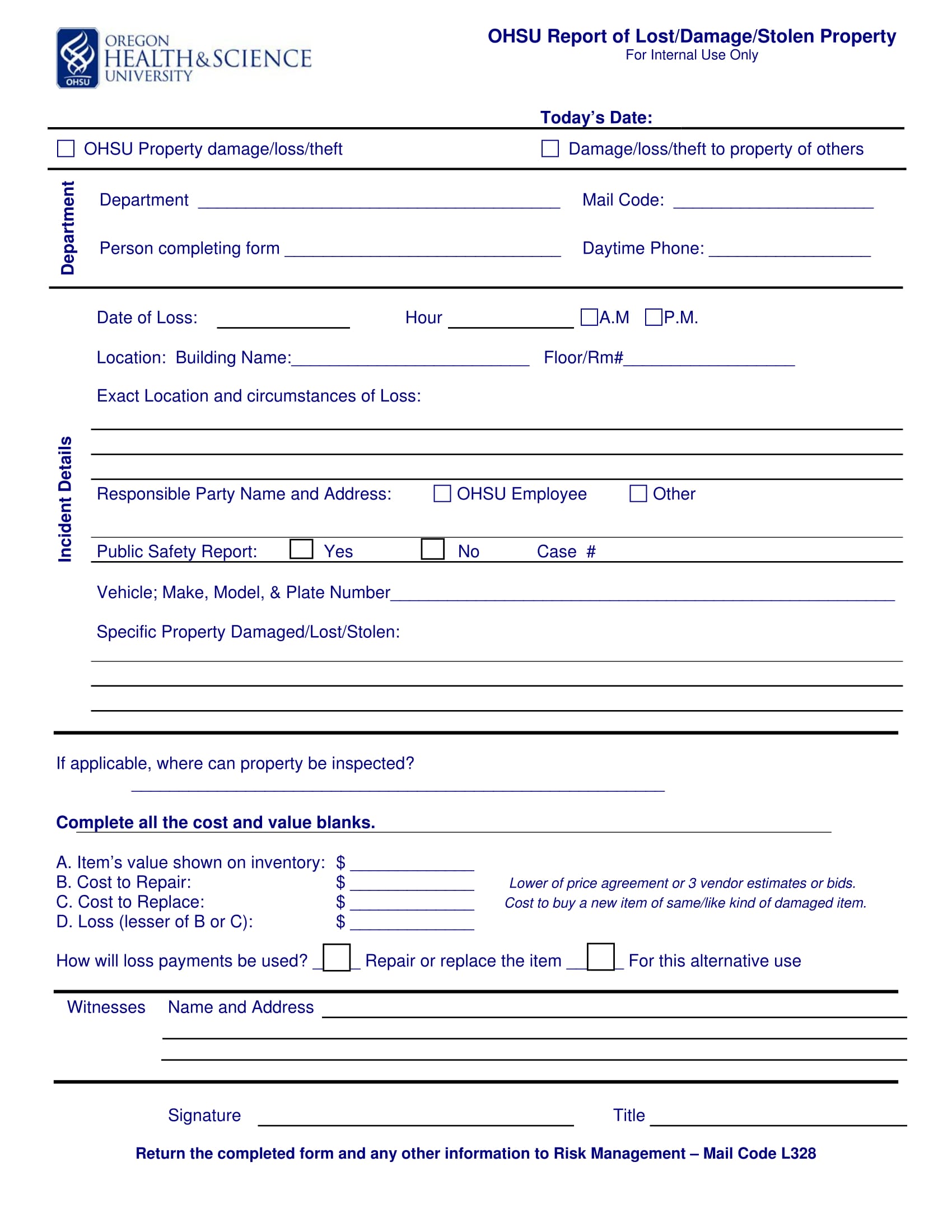 FREE 11+ Damage Report Form Samples, PDF, MS Word, Google Docs, Excel