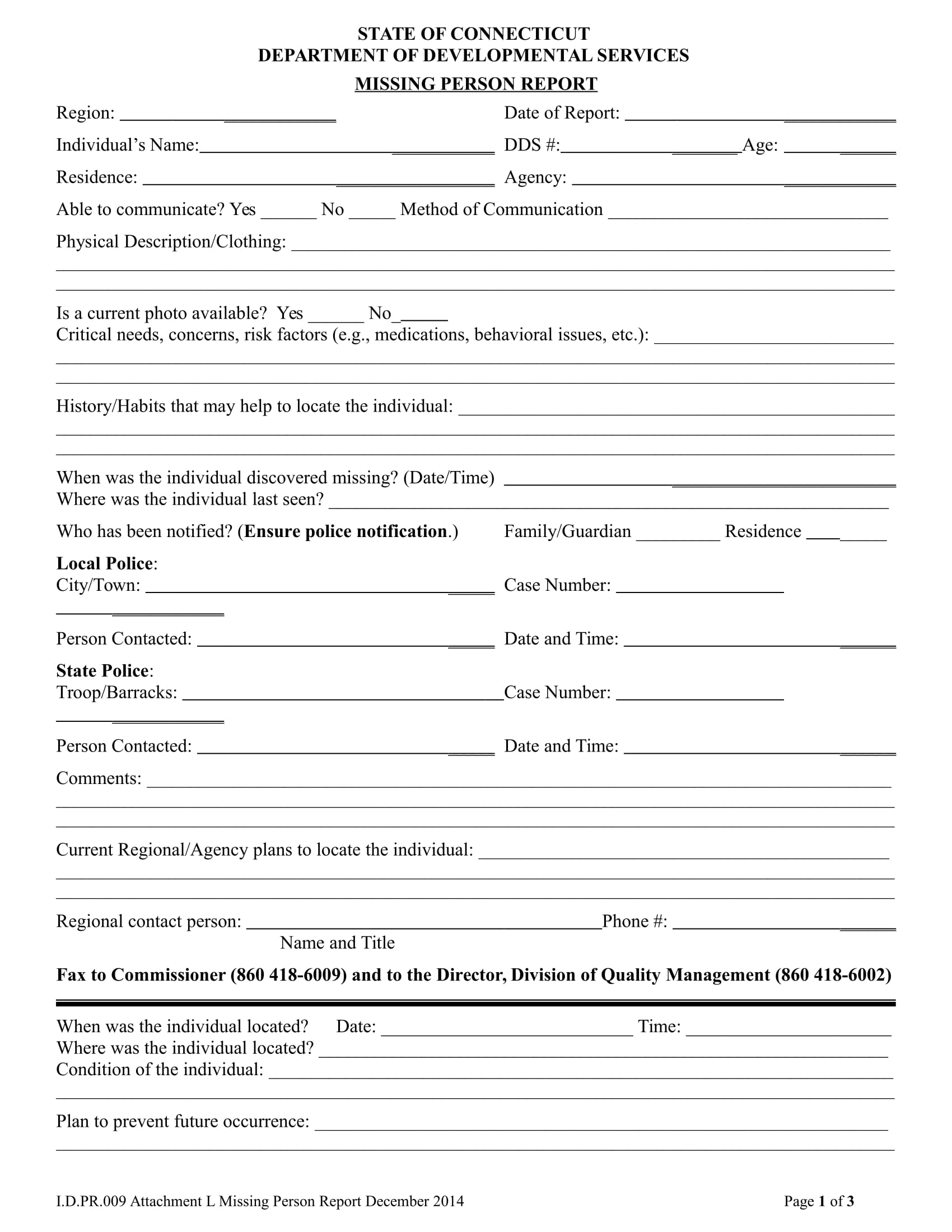 FREE 17+ Missing Report Form Samples, PDF, MS Word, Google Docs
