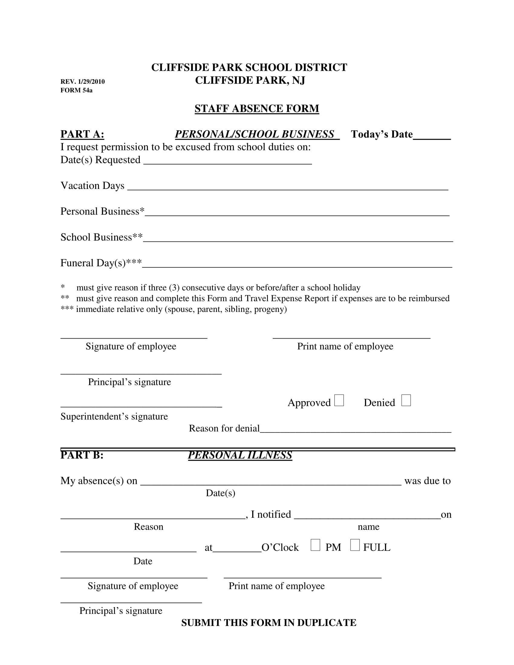 FREE 18+ Staff Absence Form Samples, PDF, MS Word, Google Docs, Excel