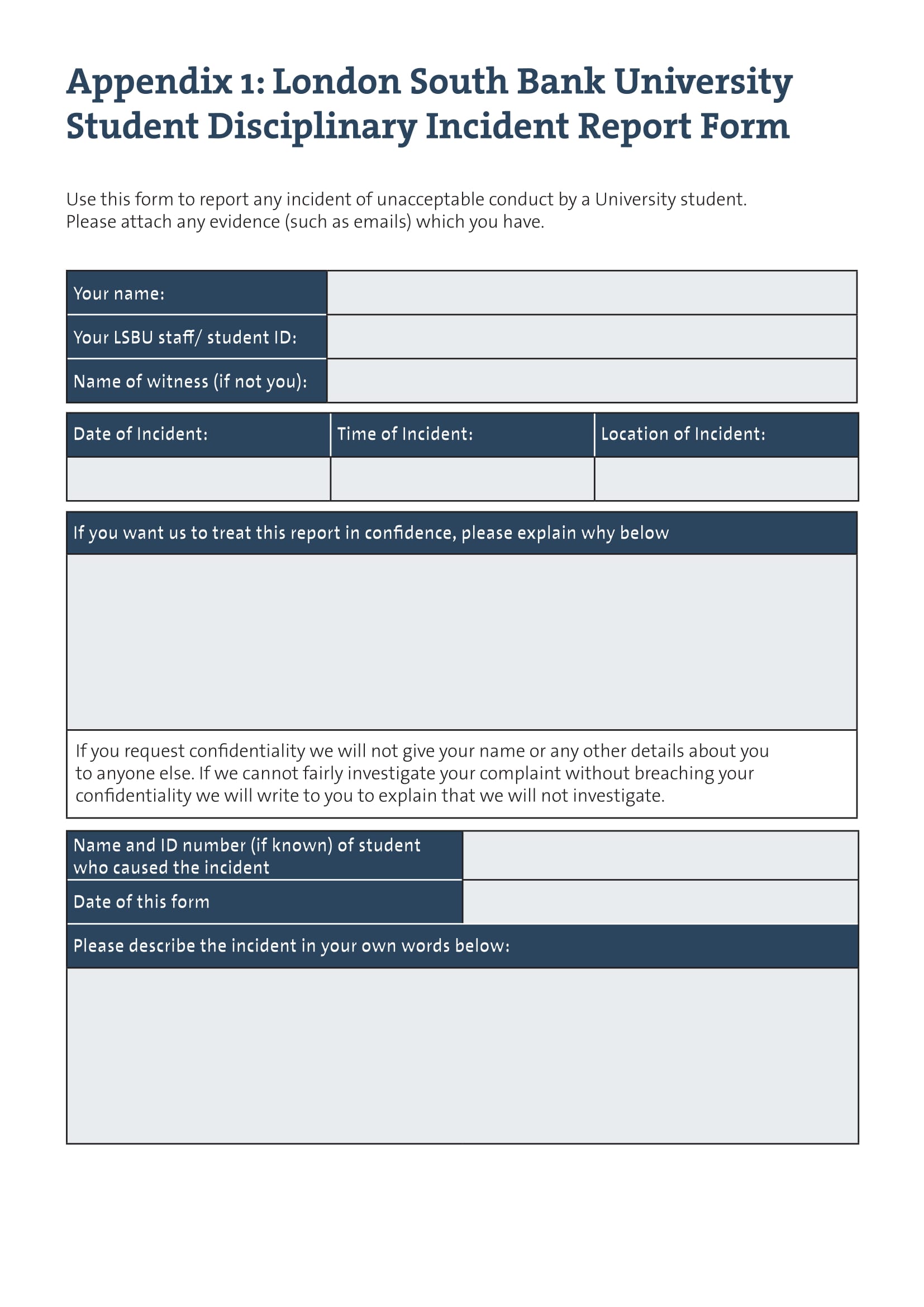 FREE 17 + Disciplinary Report Forms in MS Word | PDF | Google Docs ...