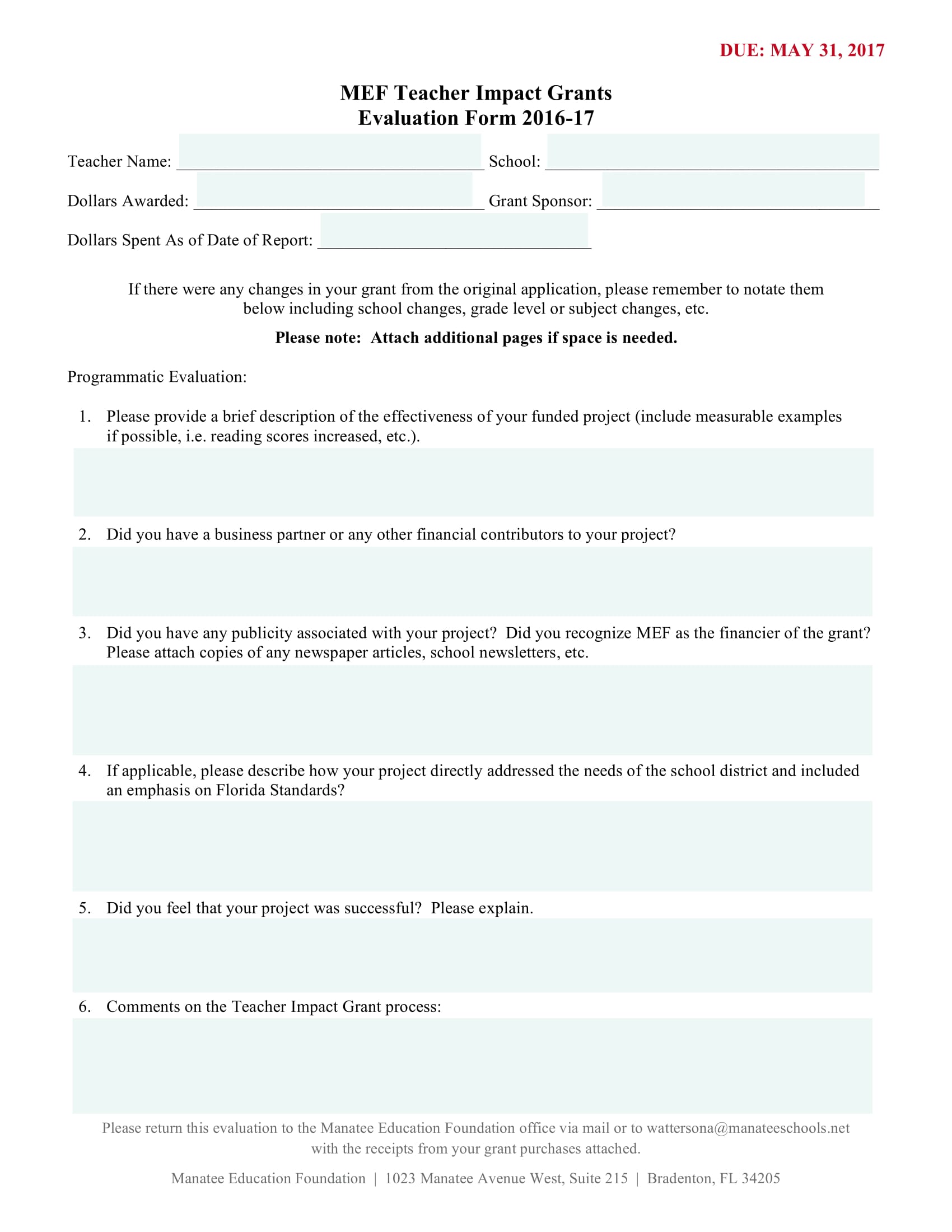 FREE 15+ Grant Evaluation Forms in PDF | MS Word
