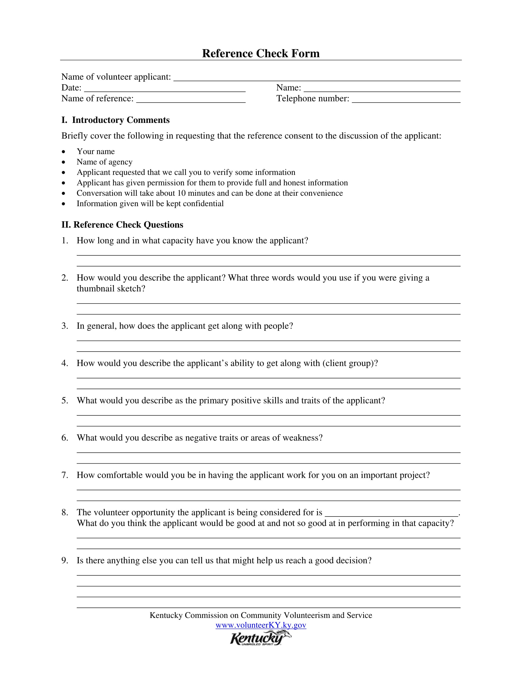 11 Reference Checking Forms Templates PDF DOC Free Premium 