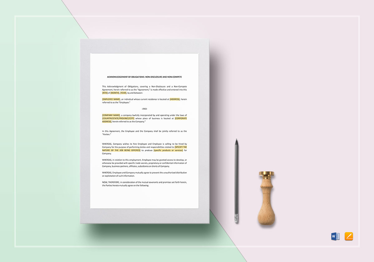 FREE 6+ Employee Manual Acknowledgment Forms in MS Word | Pages | PDF