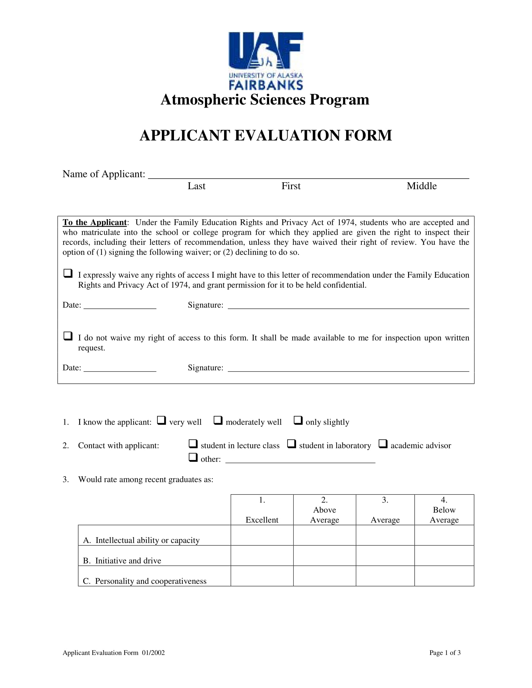 FREE 4+ Applicant Appraisal Evaluation Forms in PDF | MS Word