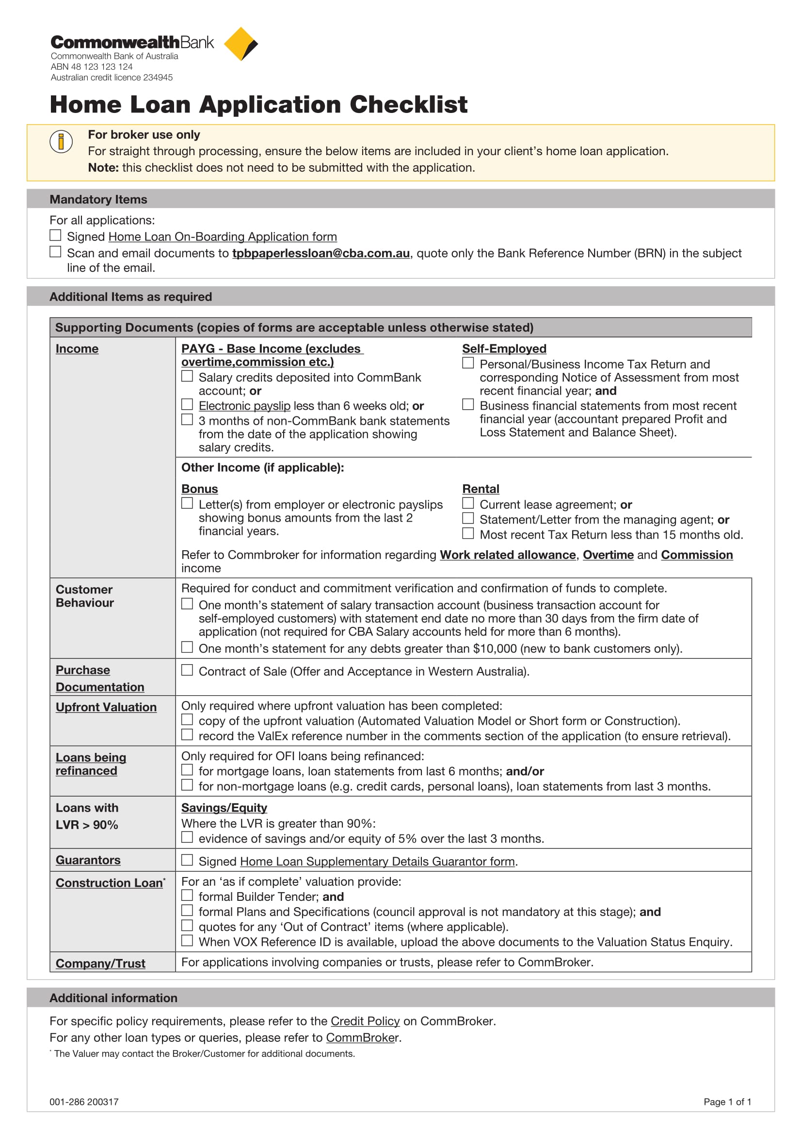 Check List Of Documents Home Loan Gambaran