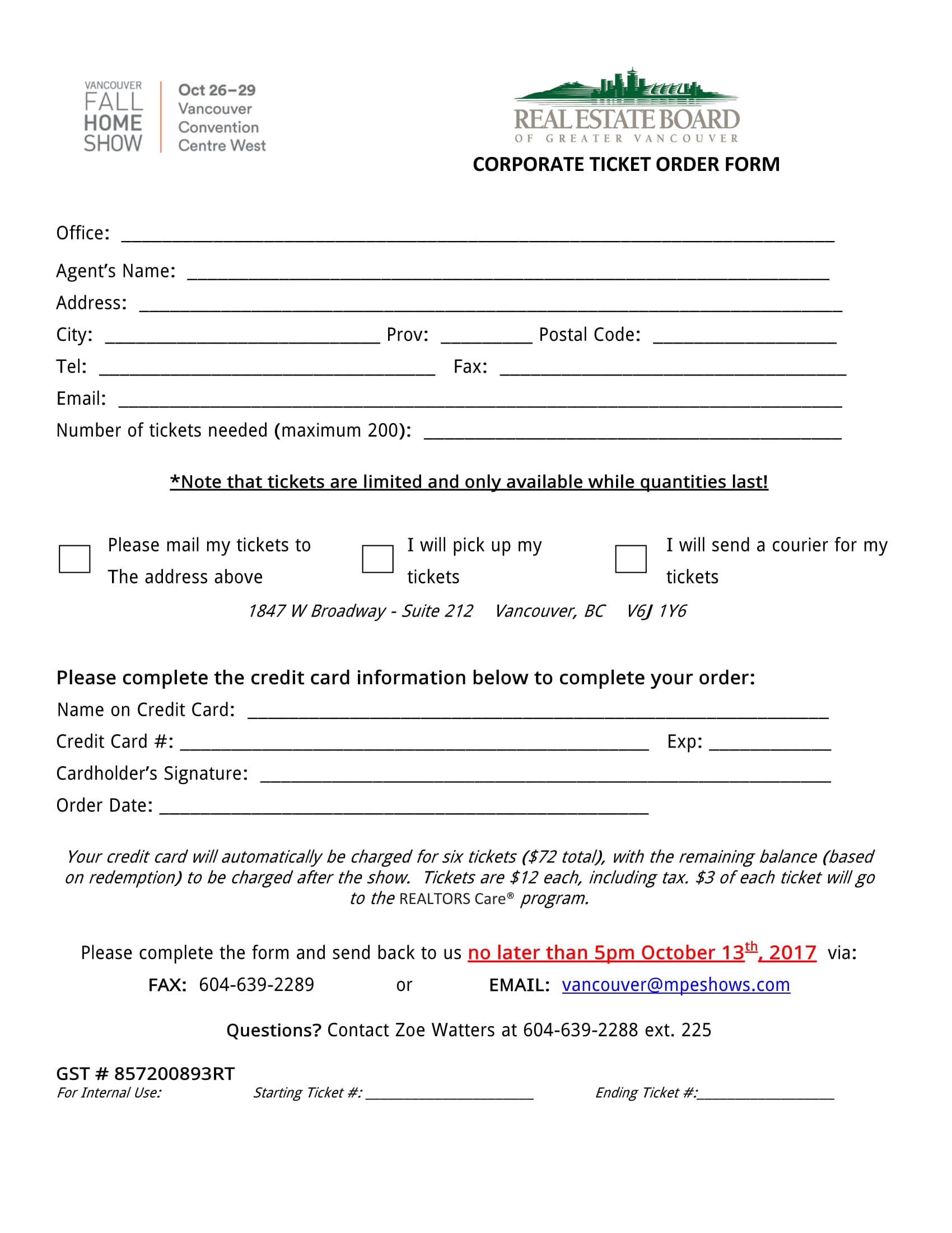 FREE 16+ Ticket Order Forms in PDF | MS Word | Excel