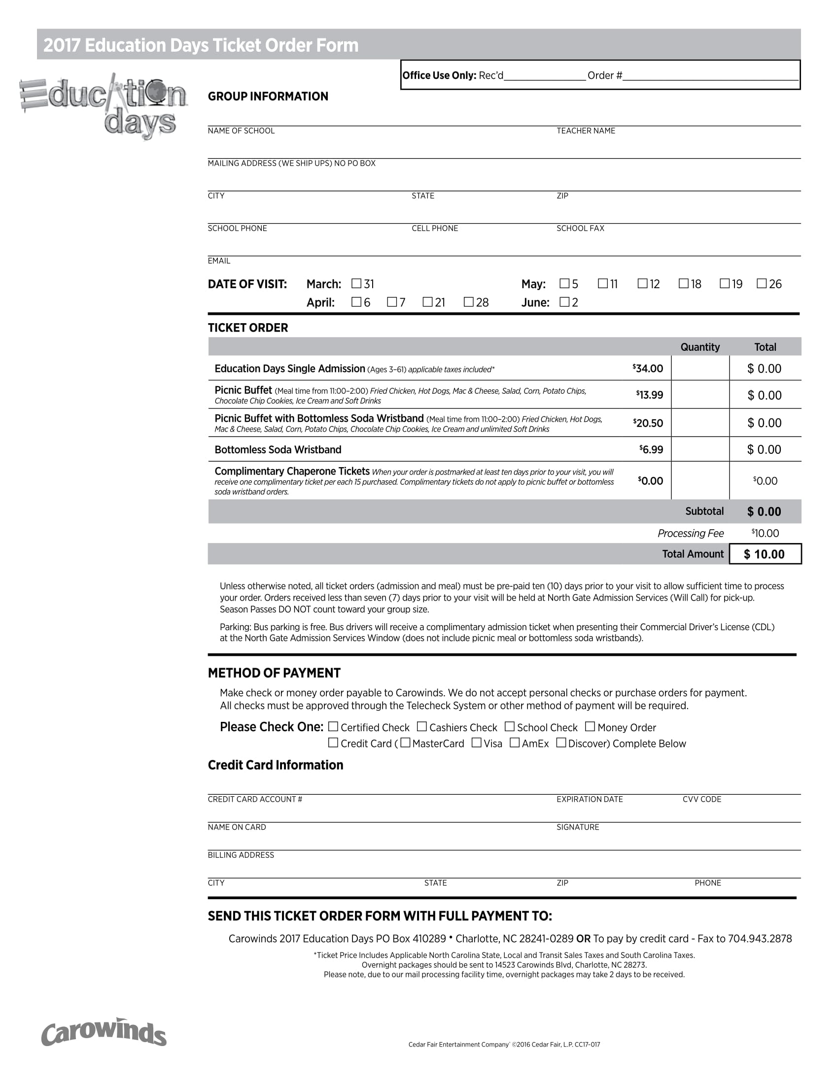 FREE 16+ Ticket Order Forms in PDF | MS Word | Excel