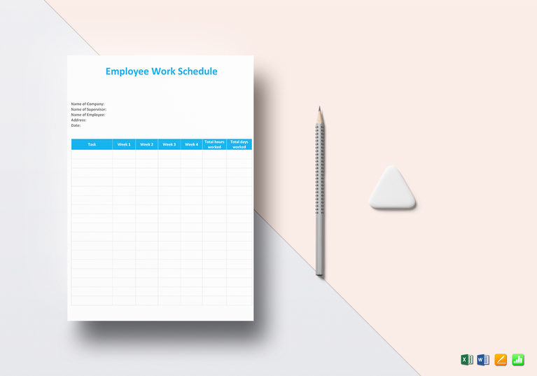 FREE 4+ Employee Time Sheet Forms in MS Word | Excel | PDF