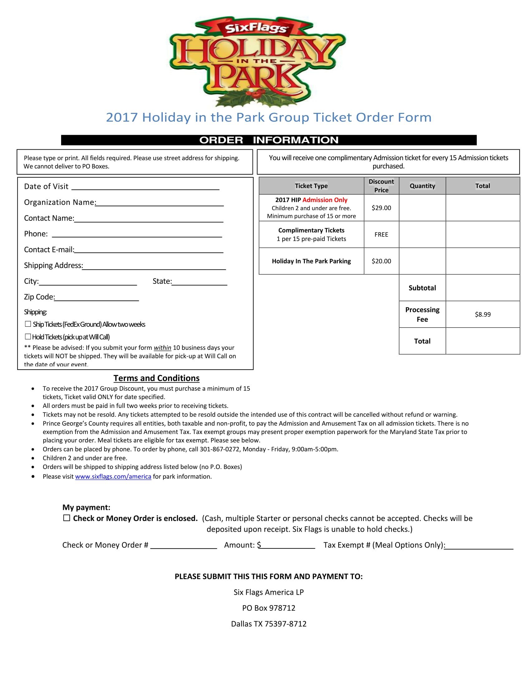 FREE 16+ Ticket Order Forms in PDF | MS Word | Excel