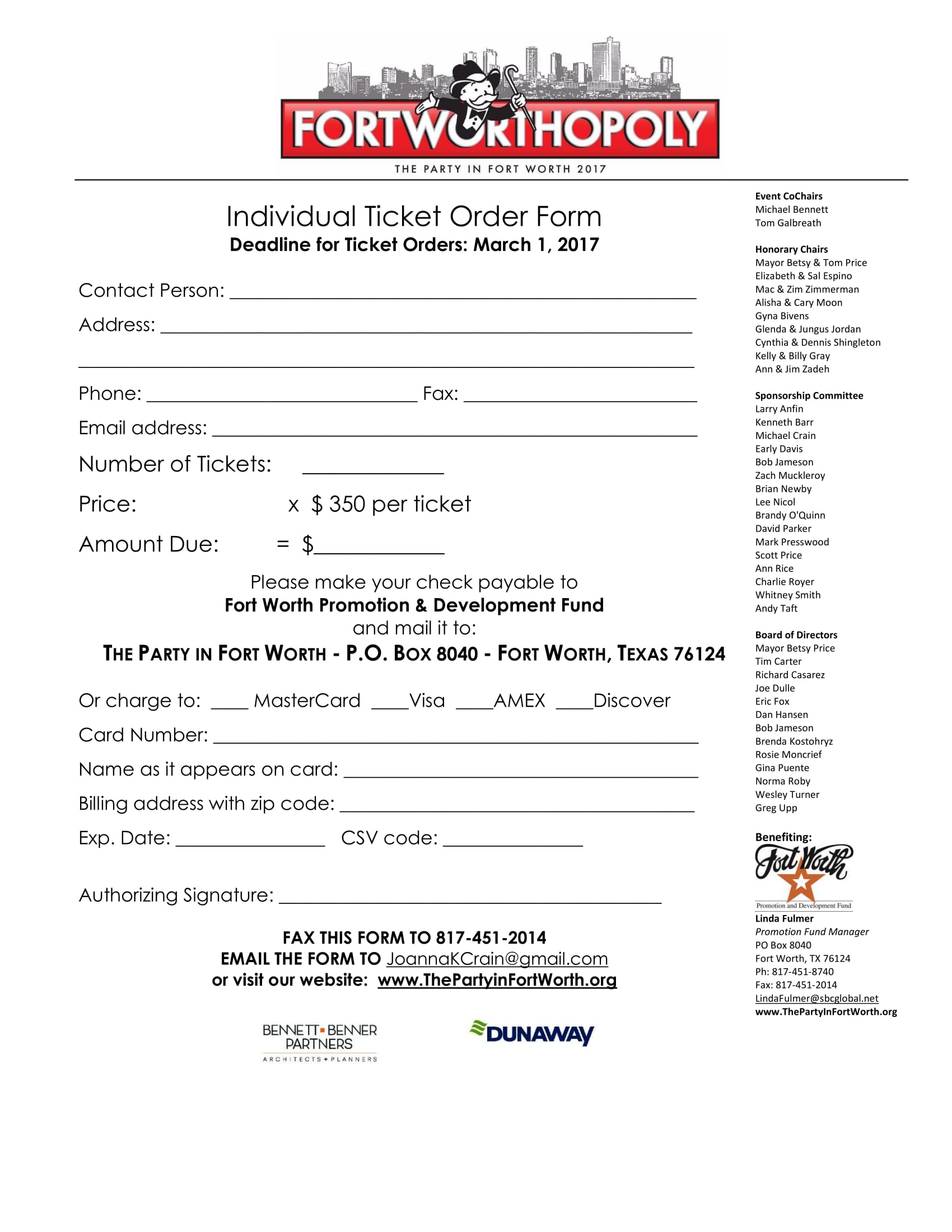 FREE 16+ Ticket Order Forms in PDF | MS Word | Excel