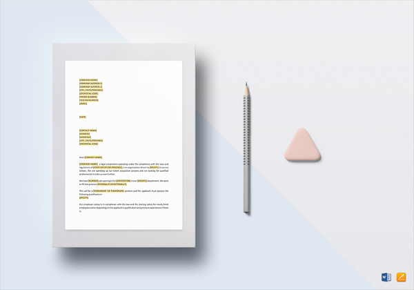 FREE 4+ Notice of Job Opening Forms in MS Word | PDF