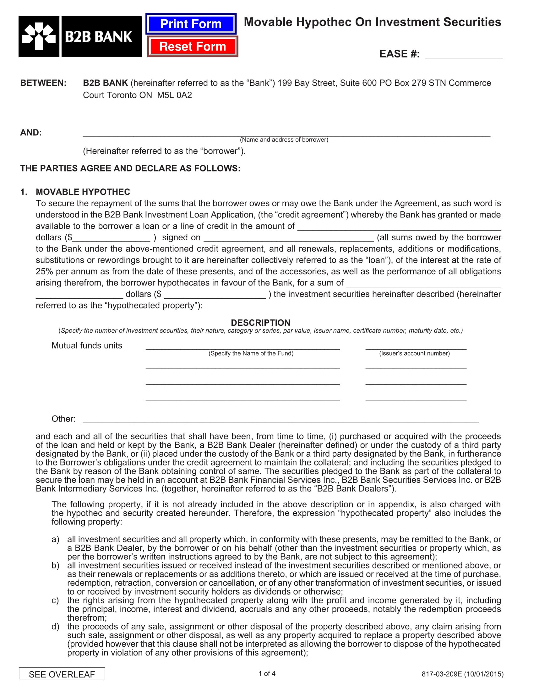 FREE 5+ Movable Hypothec Long Forms in PDF | MS Word