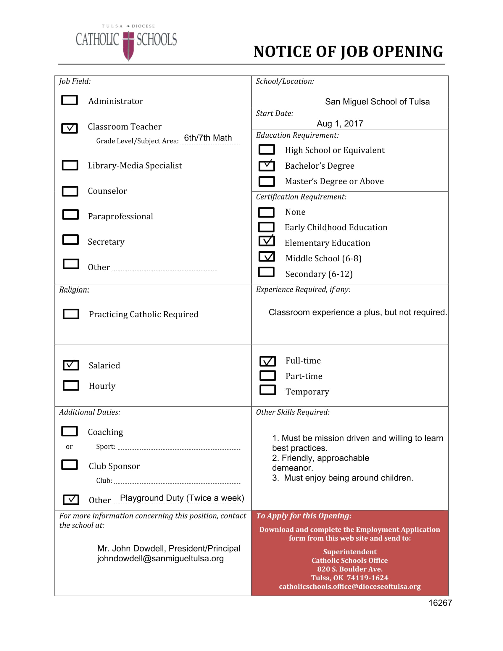 FREE 4+ Notice of Job Opening Forms in MS Word | PDF