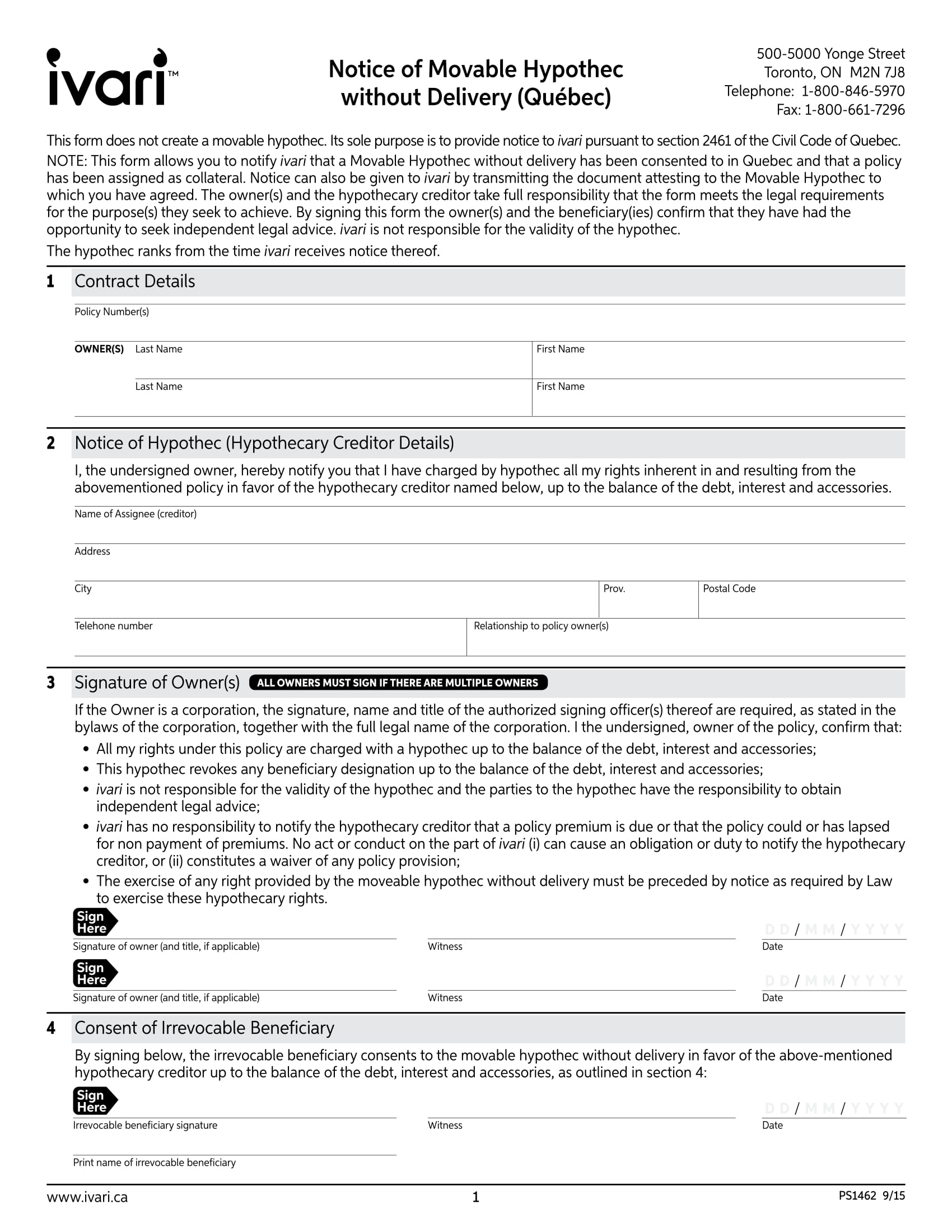 FREE 5+ Movable Hypothec Long Forms in PDF | MS Word