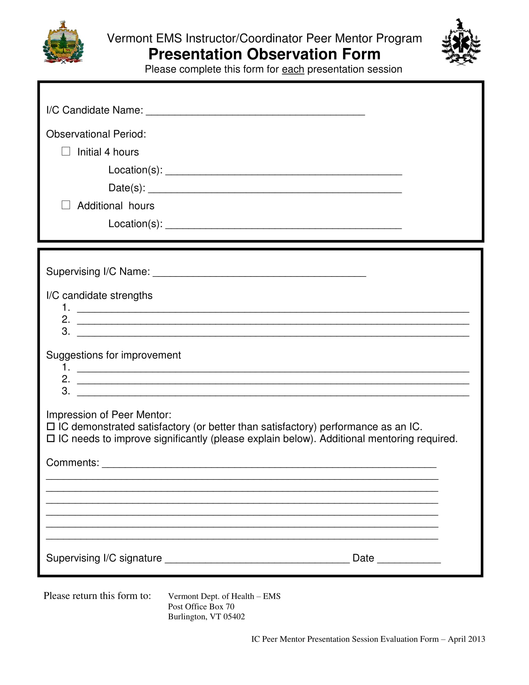 FREE 4+ Peer Improvement Forms in PDF | MS Word