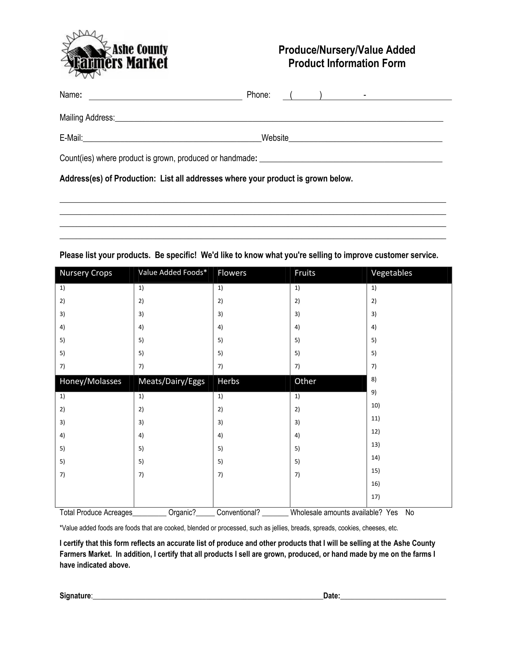 FREE 14+ Product Information Forms in MS Word | PDF | Excel